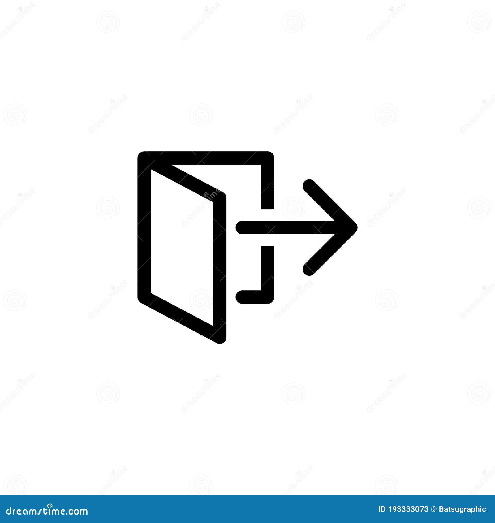 Logout Vector Icon Logo Design Stock Vector - Illustration of design ...