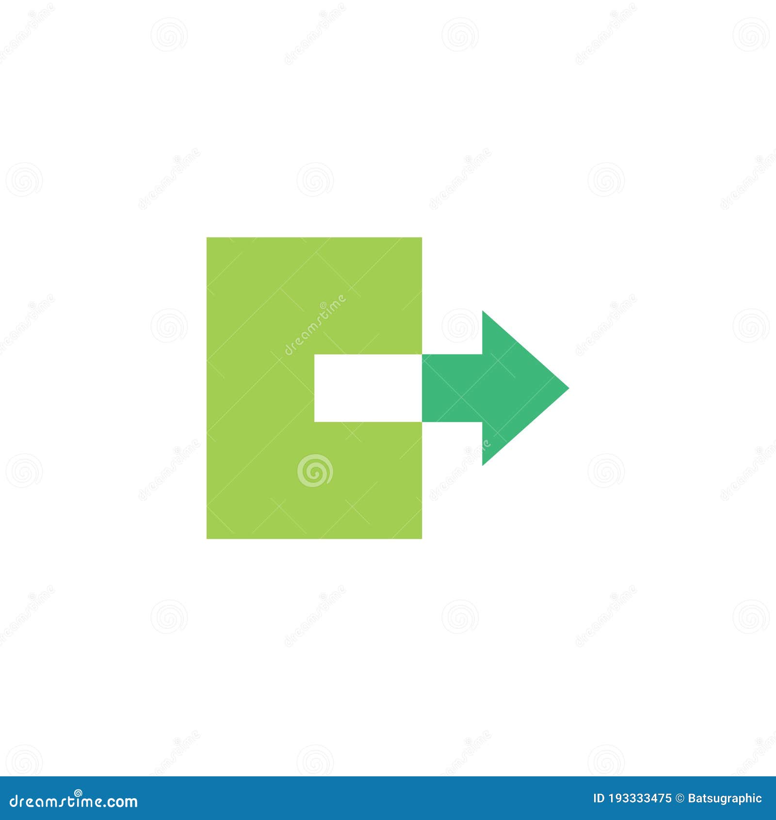 Logout Vector Icon Isolated On White Background. Outline, Thin Line ...