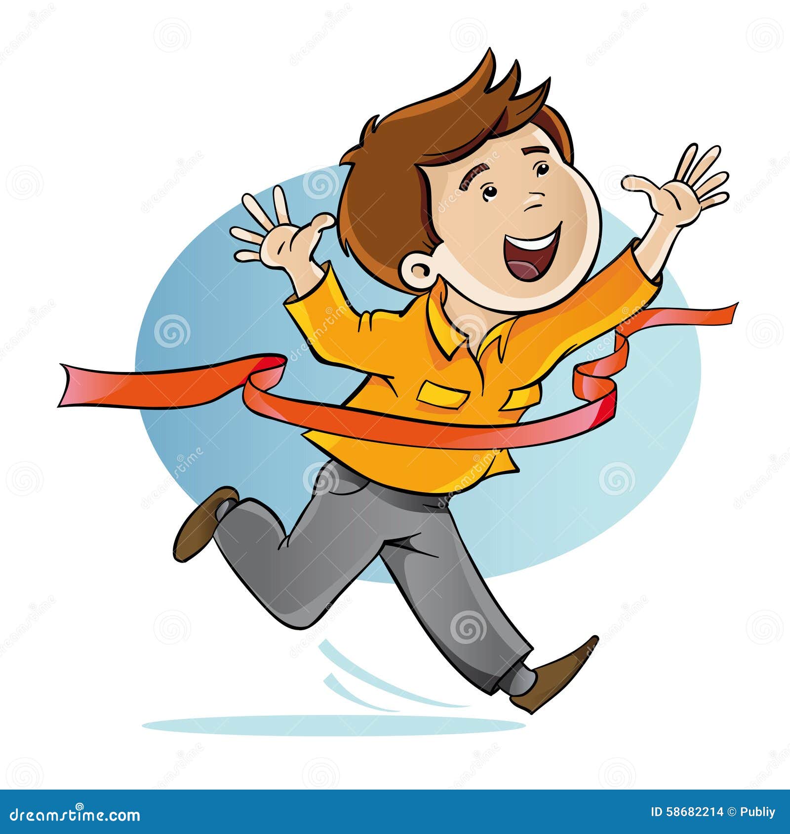 Logro de la meta ilustración del vector. Ilustración de primero - 58682214