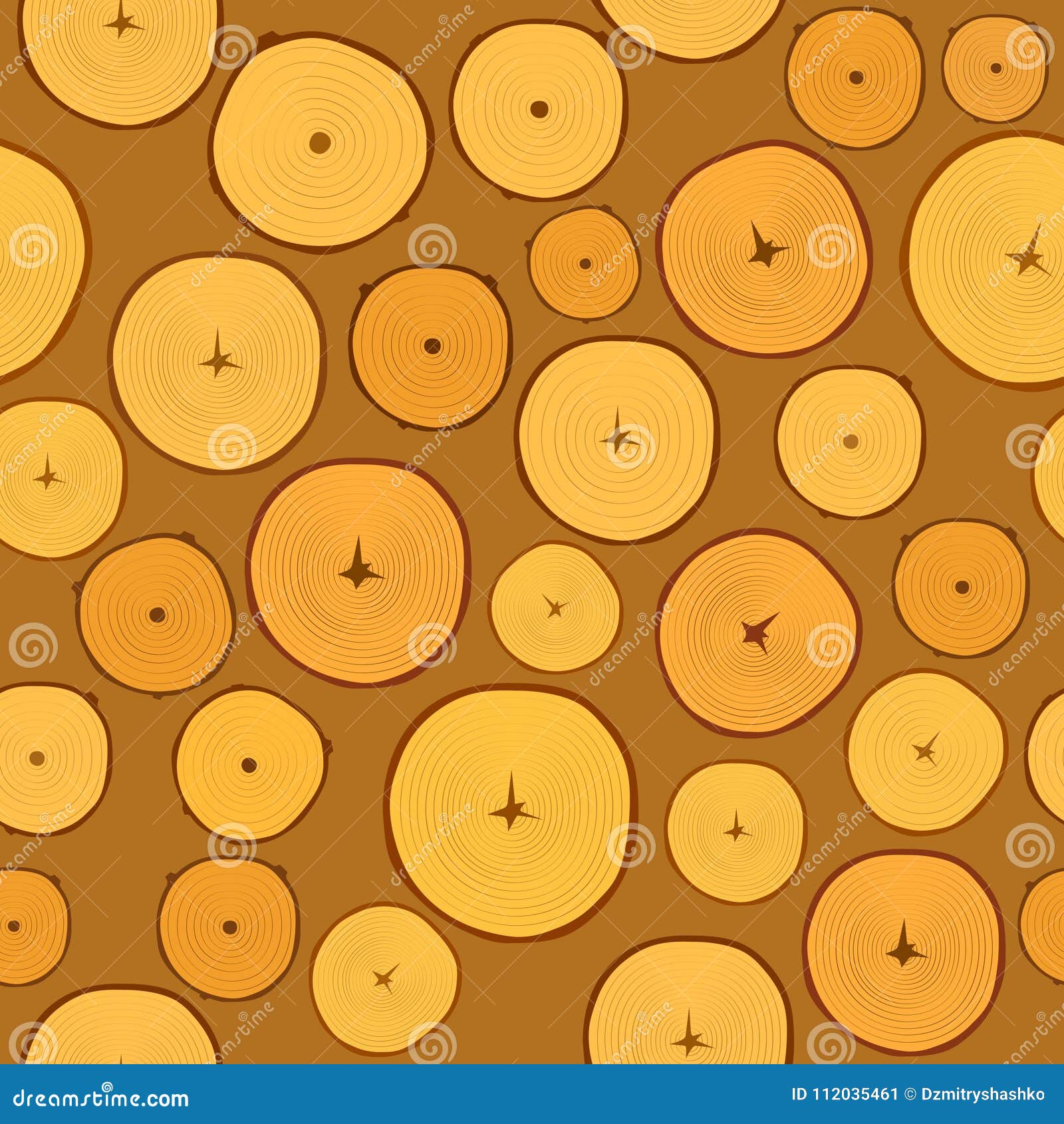 Logs cross section pattern stock vector. Illustration of natural ...