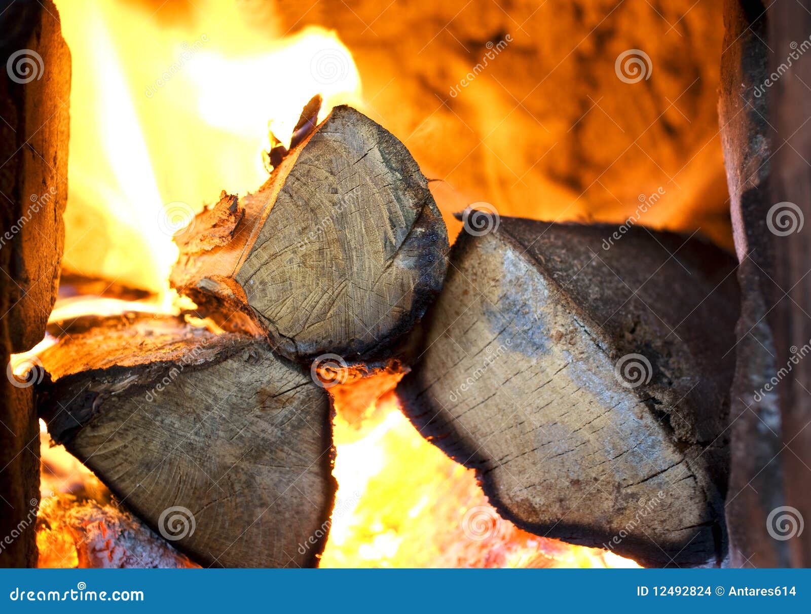 Logs on fire stock photo. Image of fires, fire, texture - 12492824