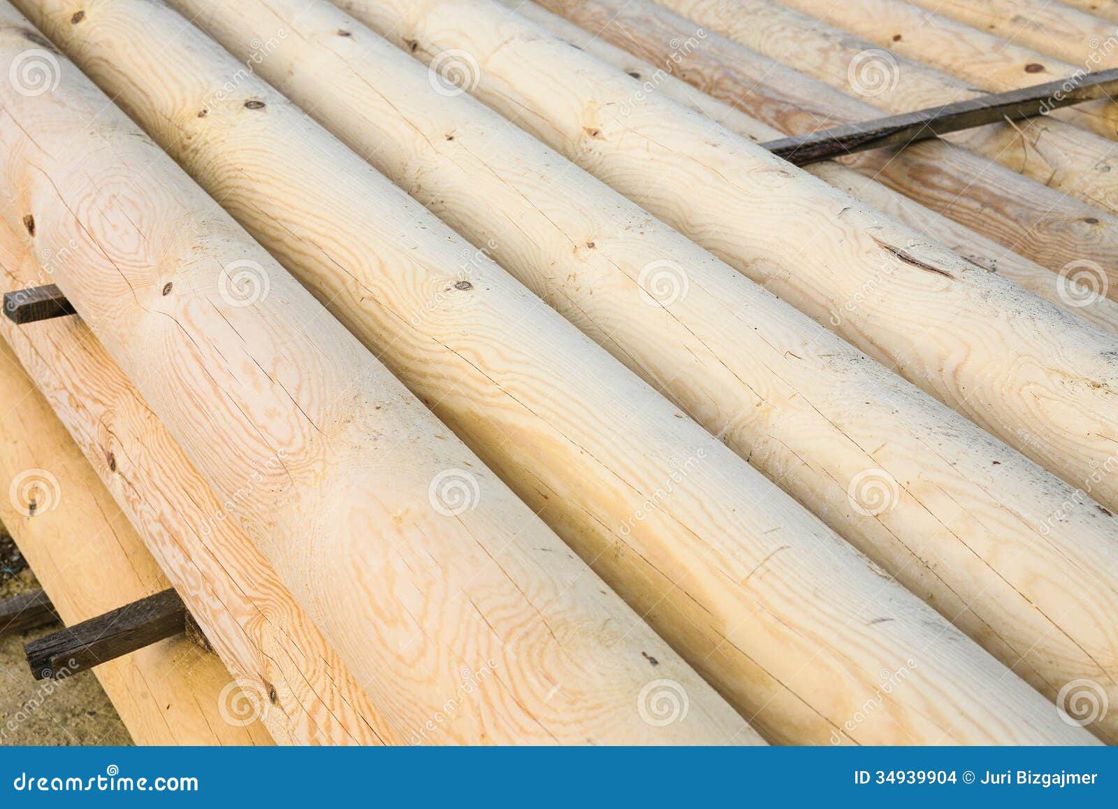 Logs in stack stock photo. Image of lumber, hardwood - 34939904