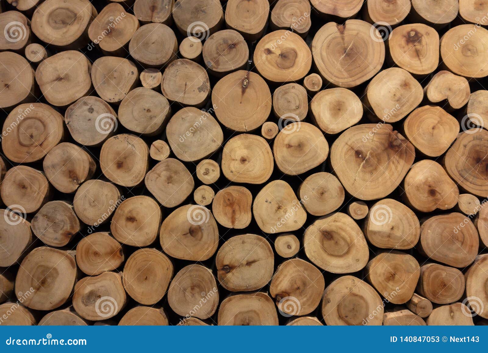Logs Texture Background with Lighting from Downlight Stock Image ...