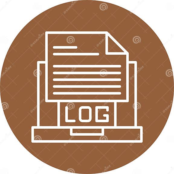 Logs Vector Icon Design Symbol Stock Illustration - Illustration of ...