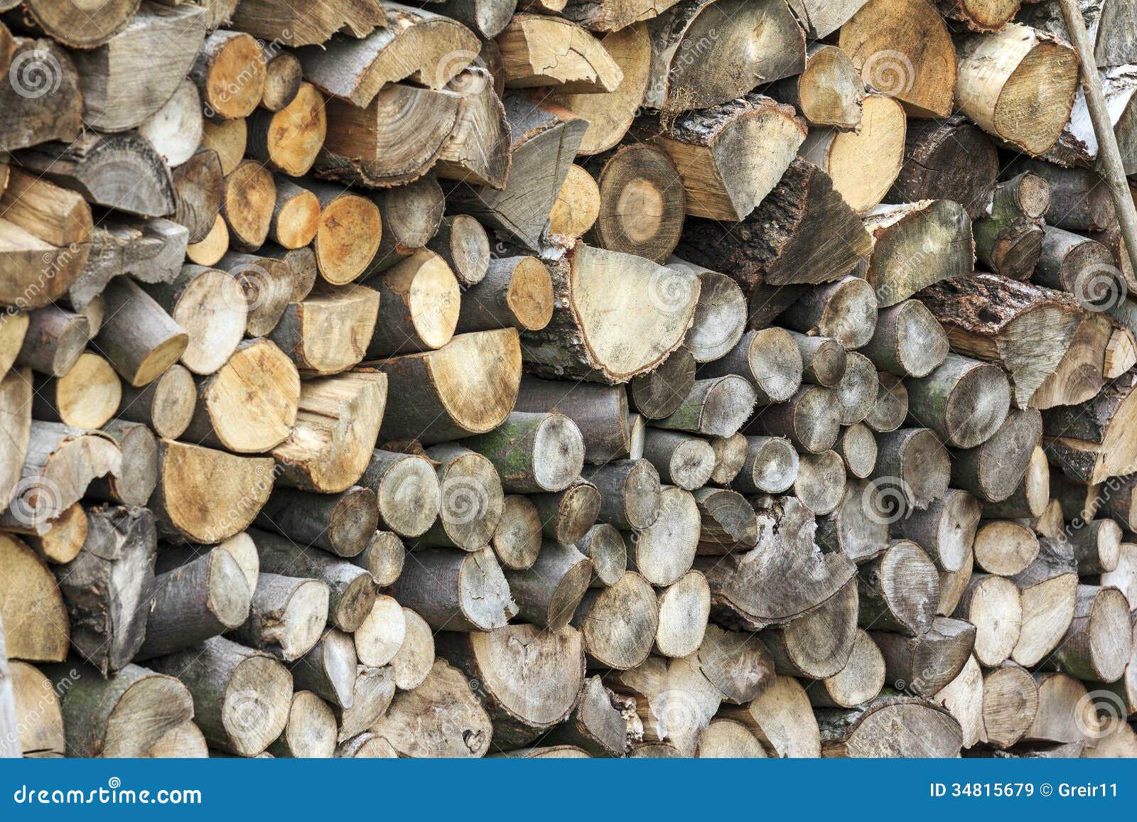 Logs of Wood of Different Kinds, Sizes and Shapes Piled Together Stock ...