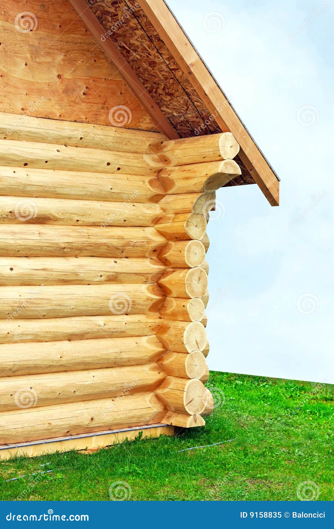 Logwood house stock image. Image of house, joints, timber - 9158835