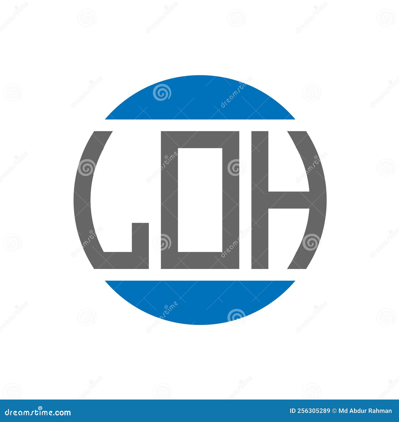 LOH Letter Logo Design on White Background. LOH Creative Initials ...
