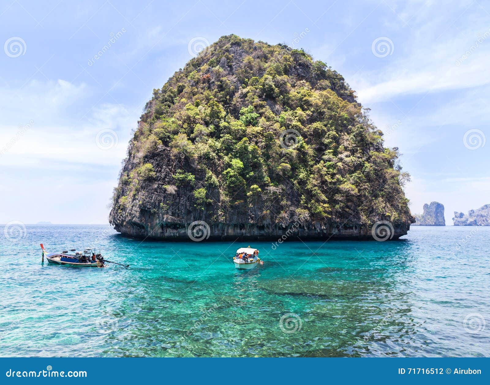Loh Samah Bay in Summer Day at Krabi Thailand Stock Photo - Image of ...