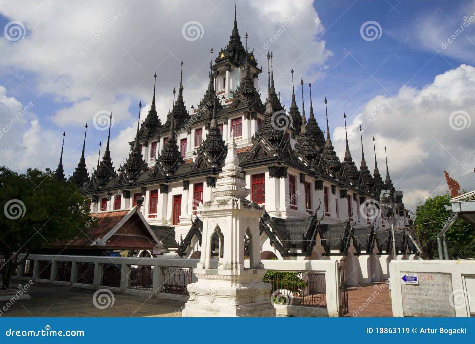 Loha Prasat in Bangkok stock image. Image of stupa, historic - 18863119
