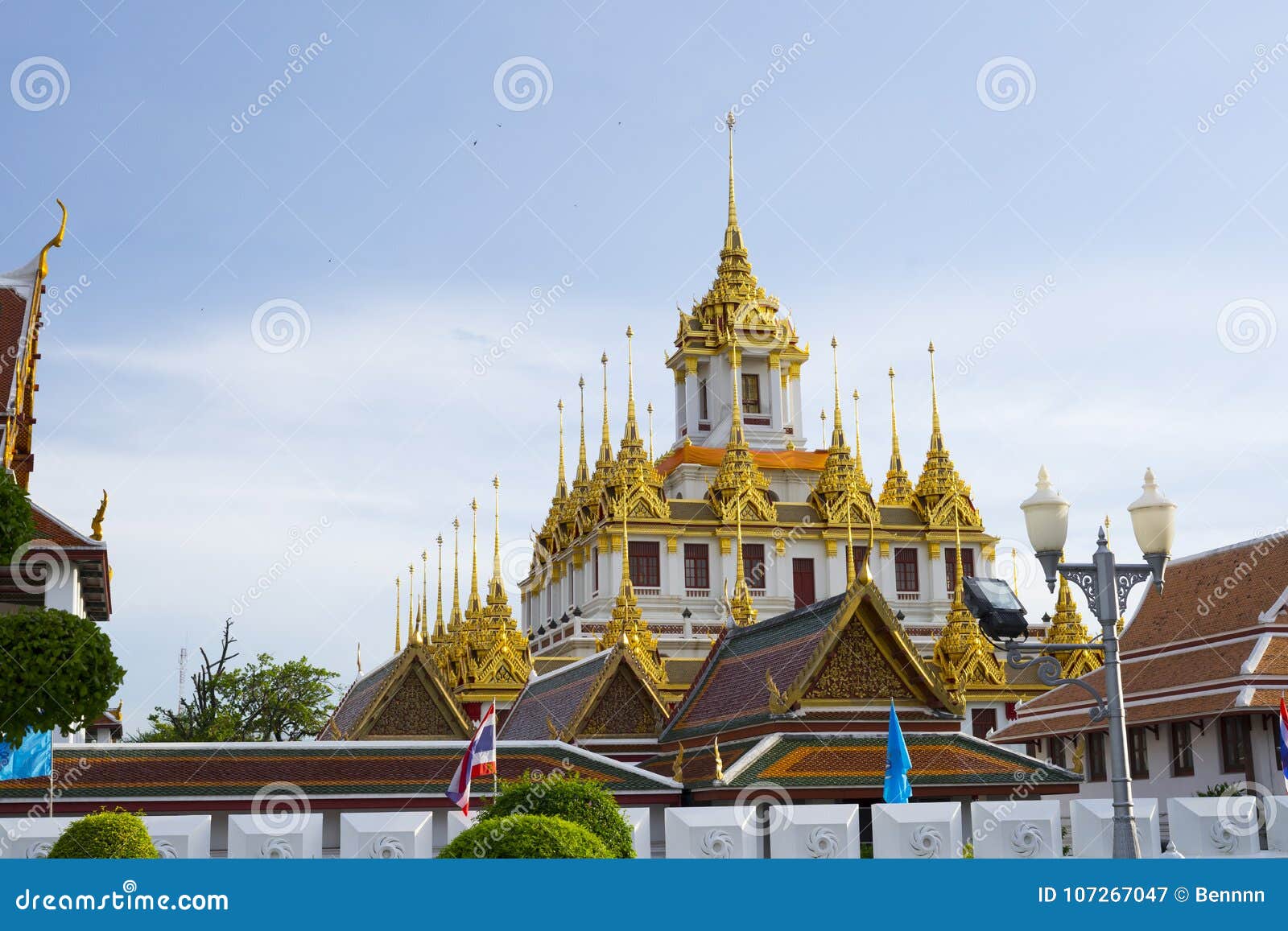 Loha Prasat at Wat Ratchanadda Stock Image - Image of city, buddhist ...