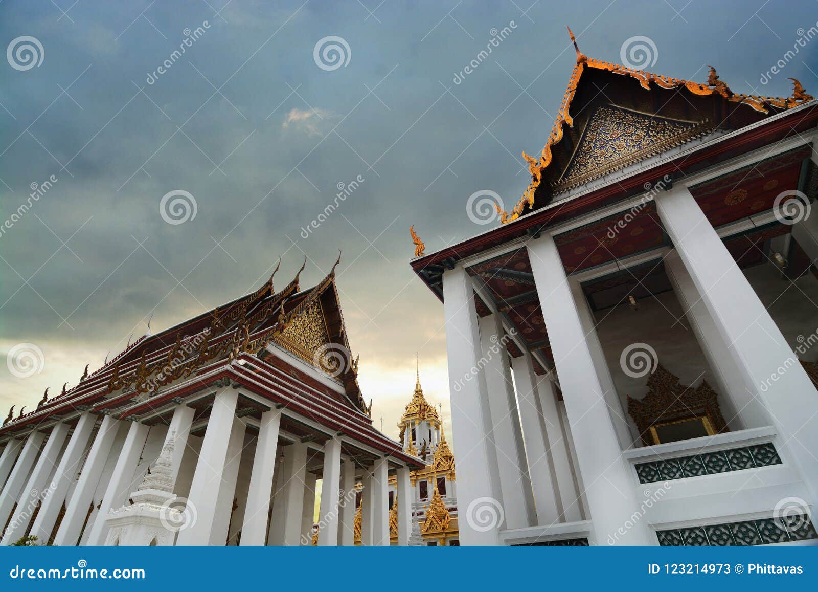 Loha Prasat at Wat Ratchanadda Temple,this is the Beauty of Arch Stock ...
