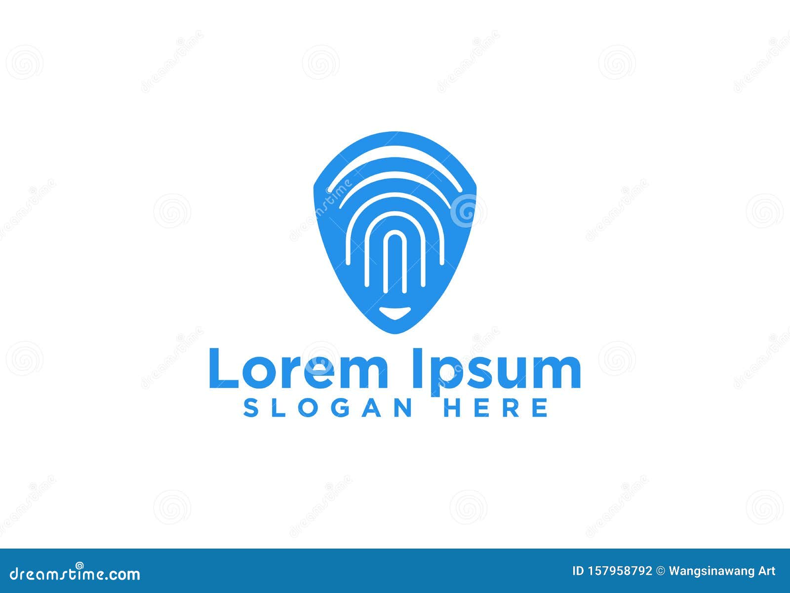 Loho ilustración del vector. Ilustración de vector, dedo - 157958792