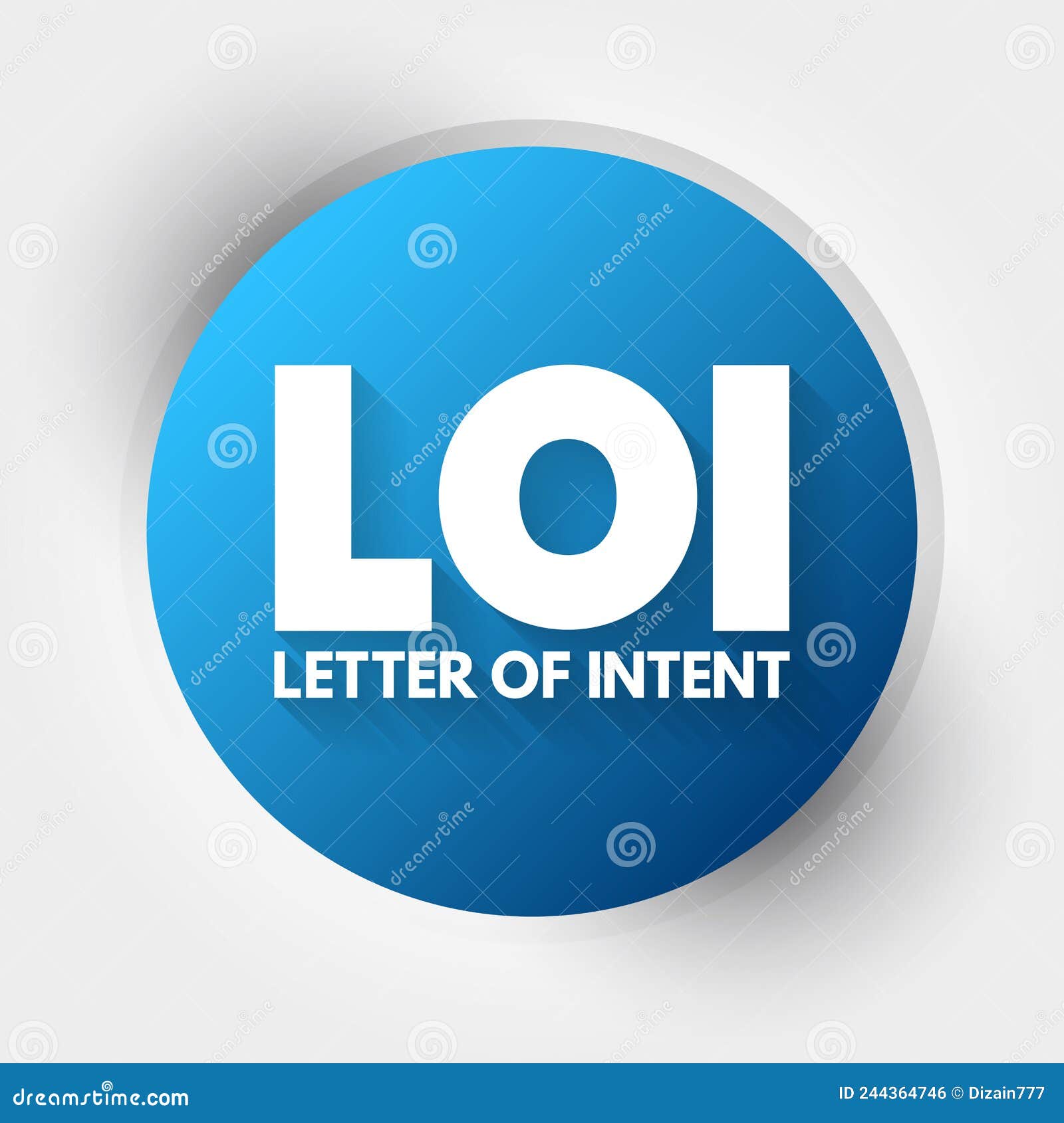 LOI - Letter Of Intent Acronym, Concept Background Royalty-Free Stock ...