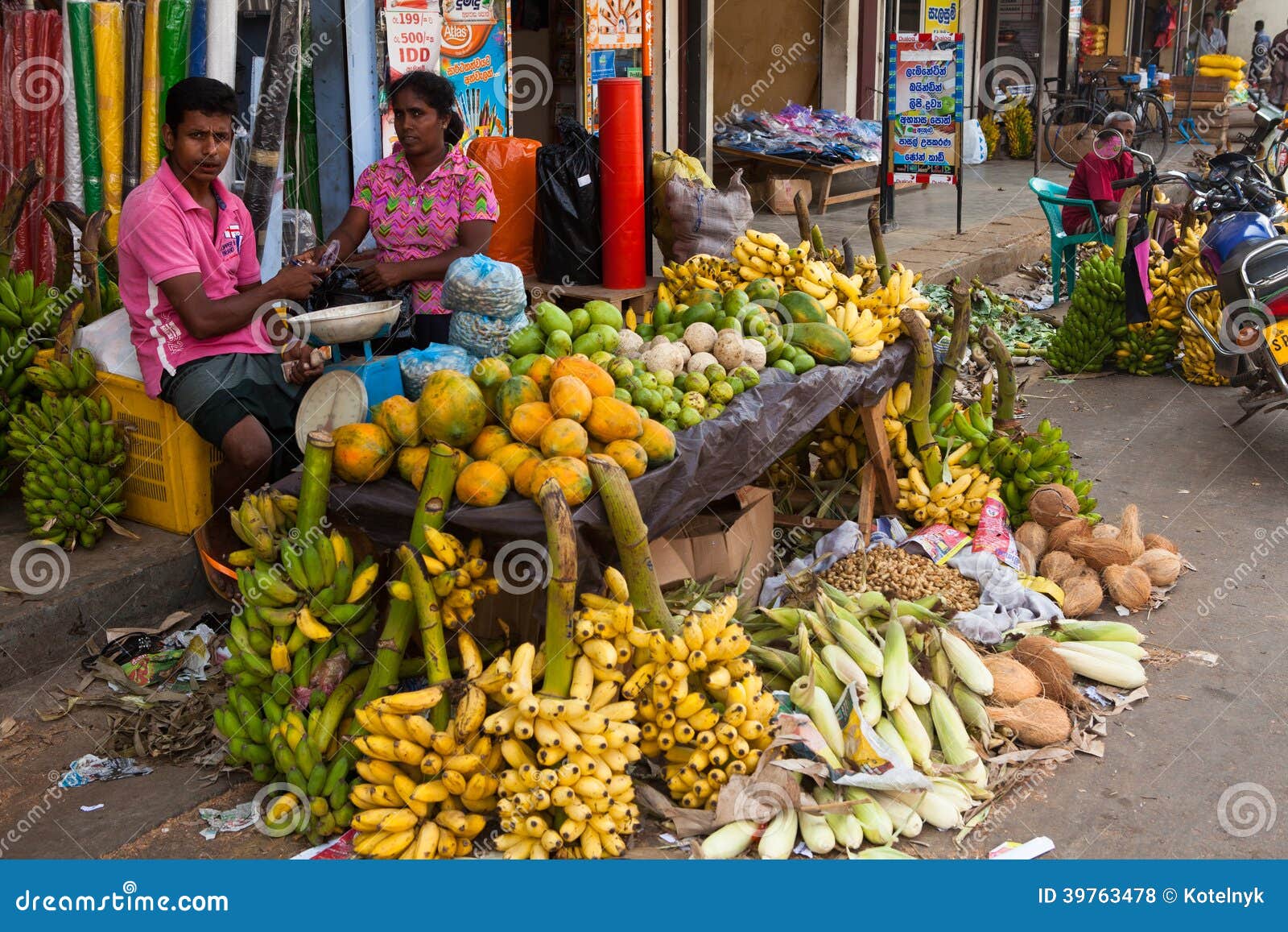 Lokale Markt in Sri Lanka - April 2, 2014 Redactionele Stock Foto ...