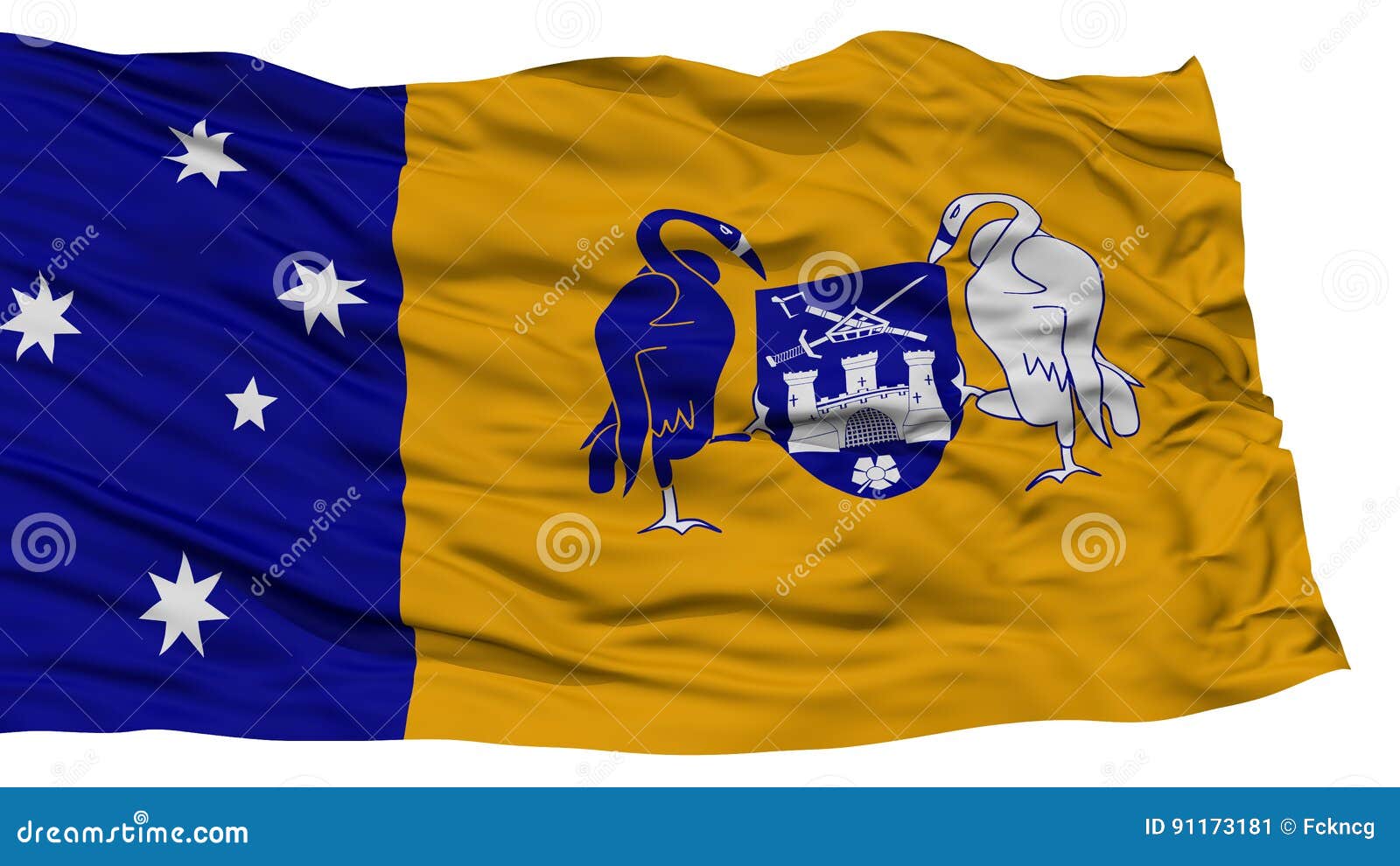 Lokalisierte Canberra-Stadt-Flagge Stock Abbildung - Illustration von ...