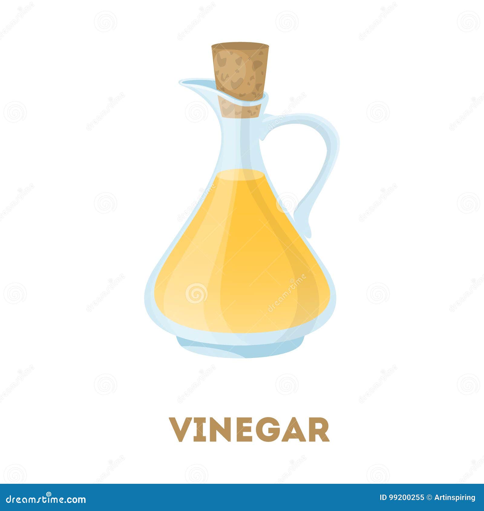 Lokalisierte Flasche Essig vektor abbildung. Illustration von symbol ...