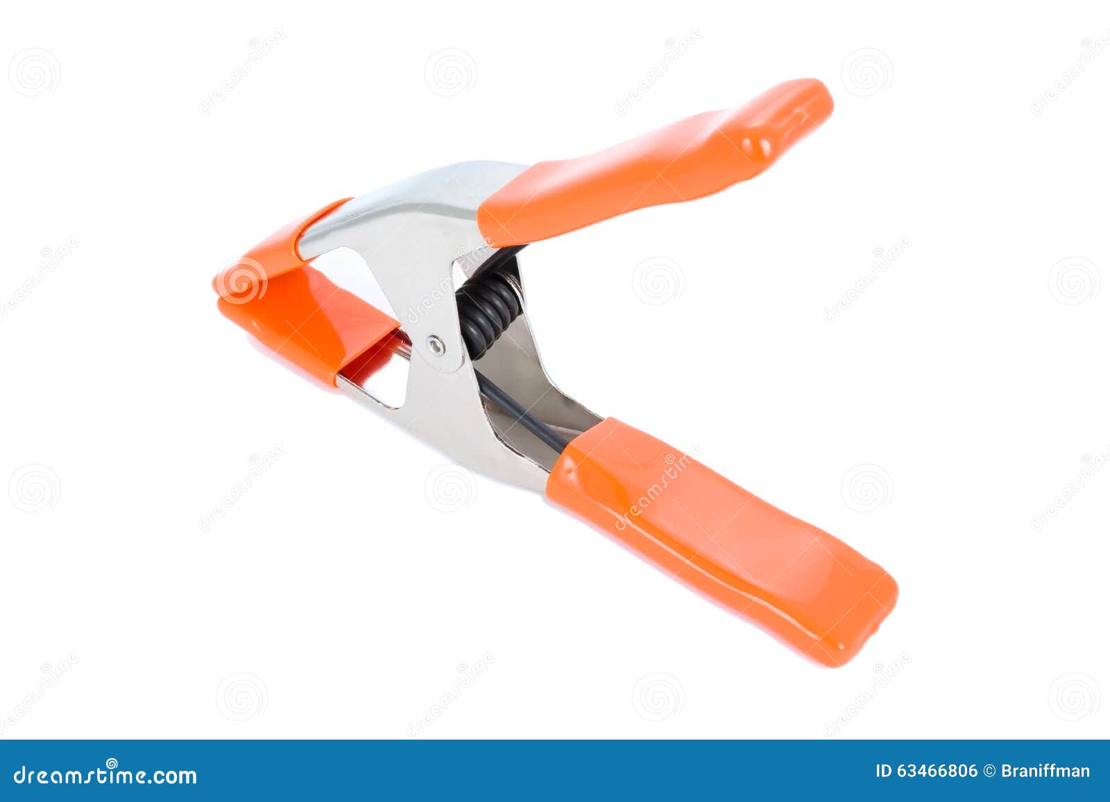 Lokalisierte Große Klammer Des Studios Stockfoto - Bild von orange ...