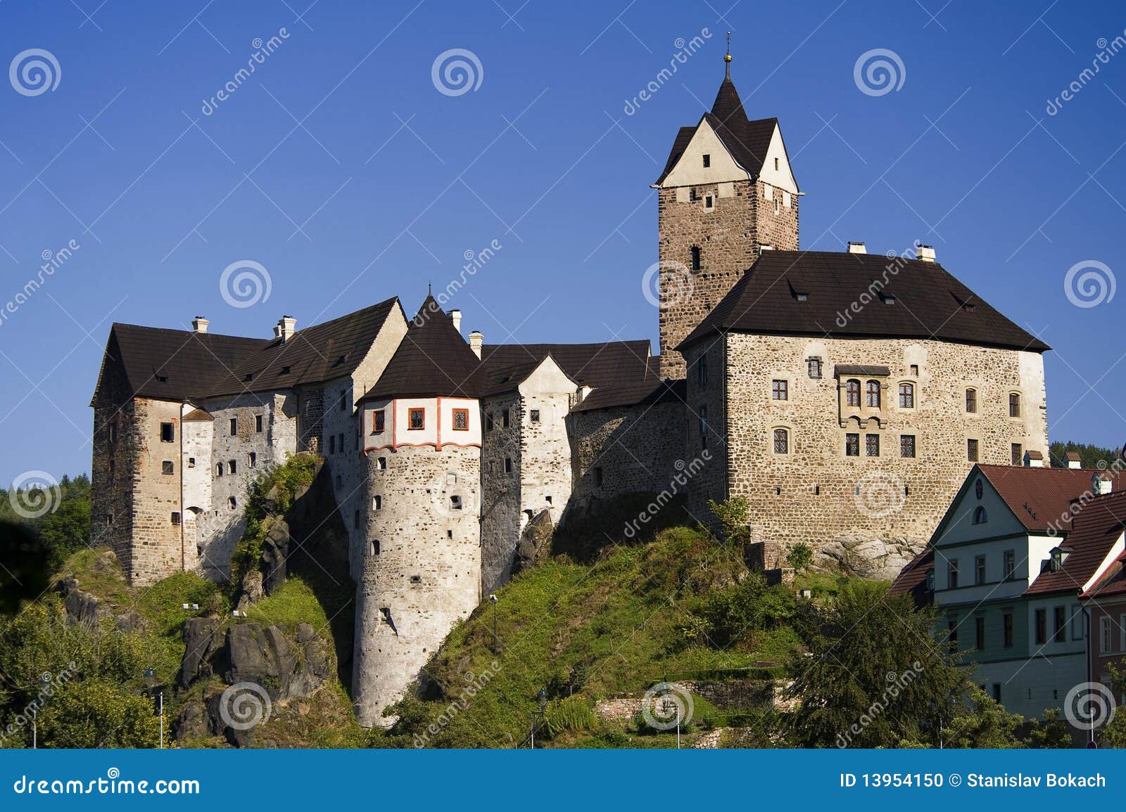 Loket castle stock photo. Image of destinations, culture - 13954150