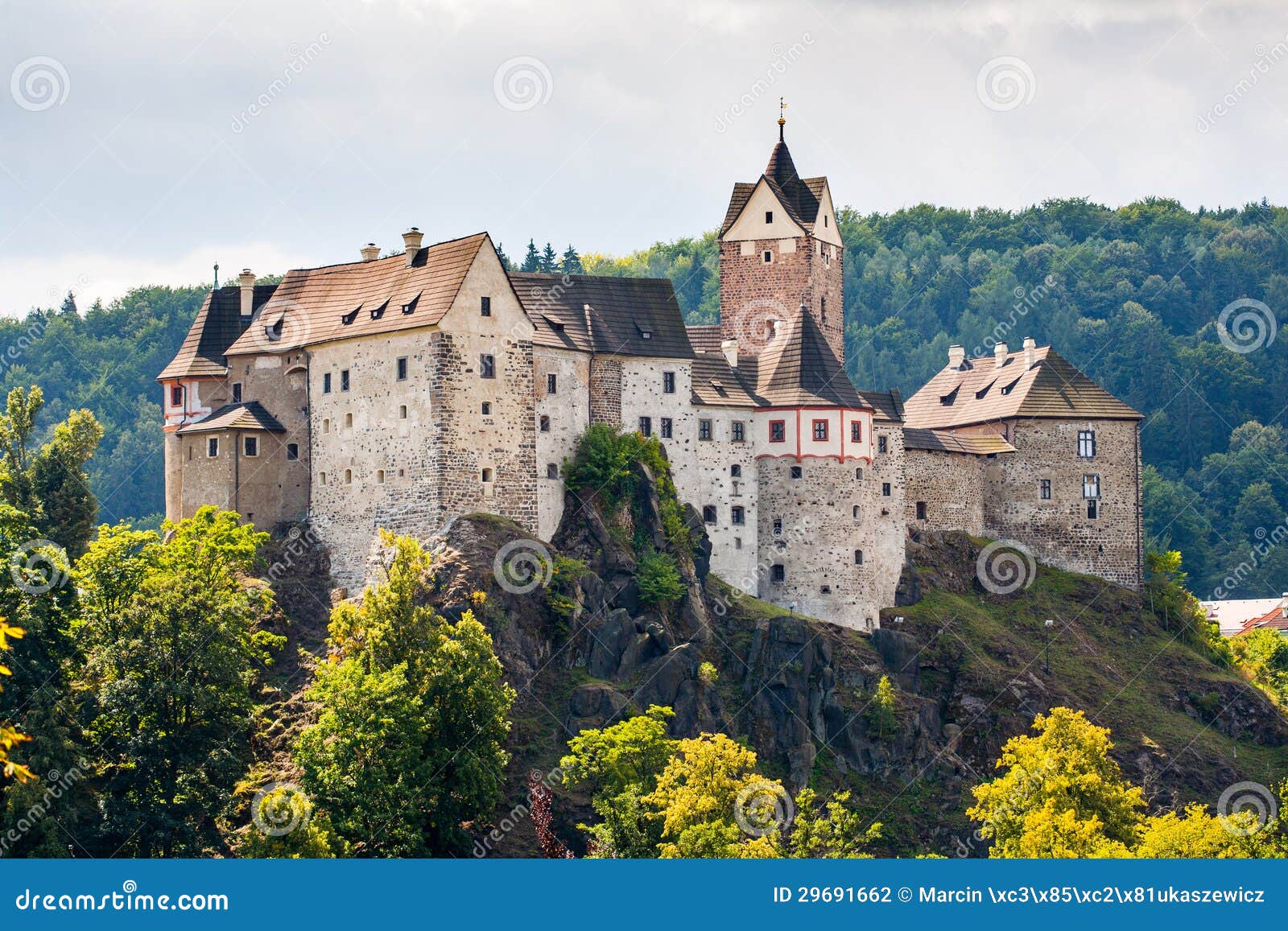 Loket Castle, Czech Republic. Stock Photo - Image of gothic, historic ...
