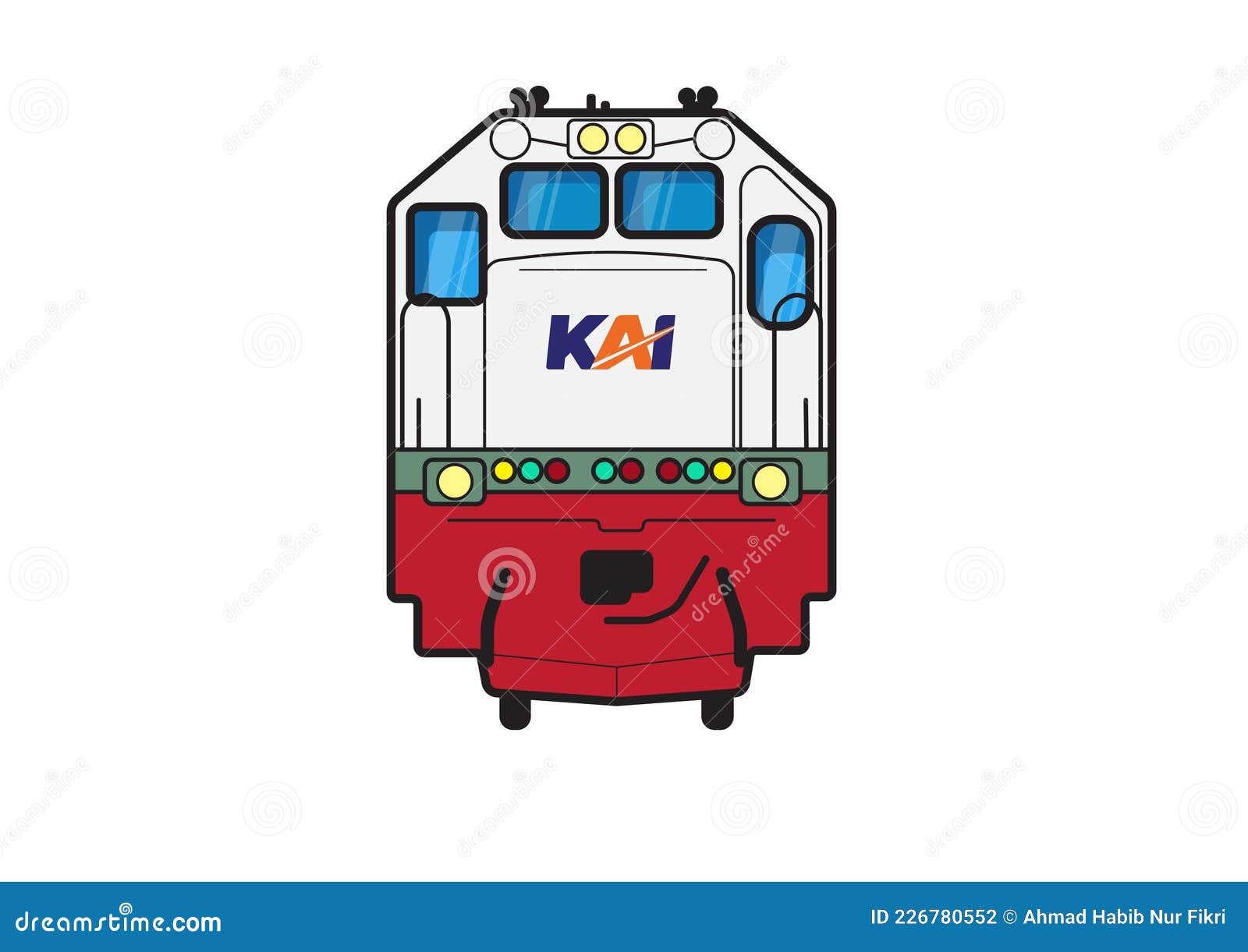 Lokomotif CC201 Vector stock illustration. Illustration of transport ...