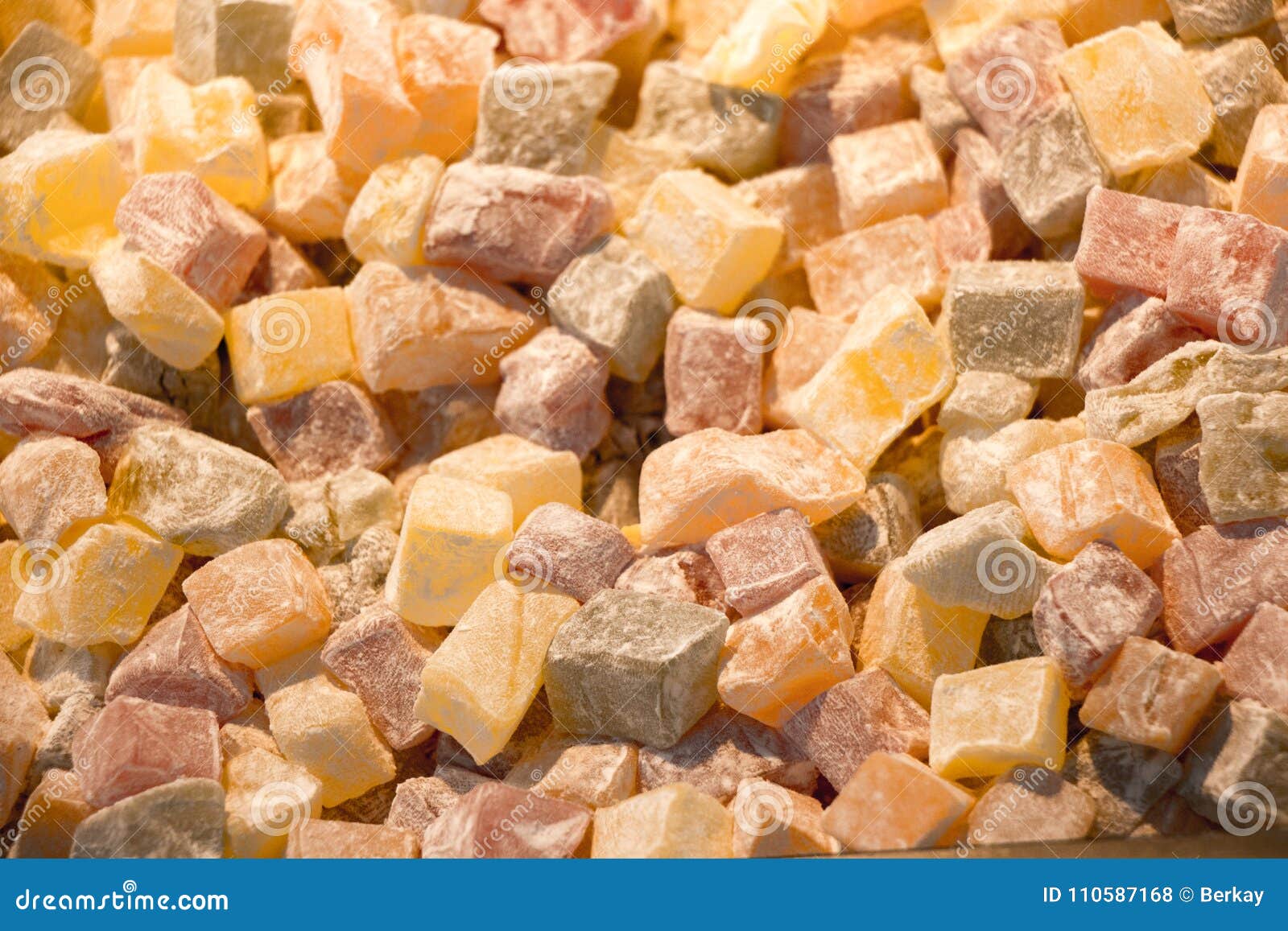 Lokum Tradicional Del Rahat Del Placer Turco Foto de archivo - Imagen ...