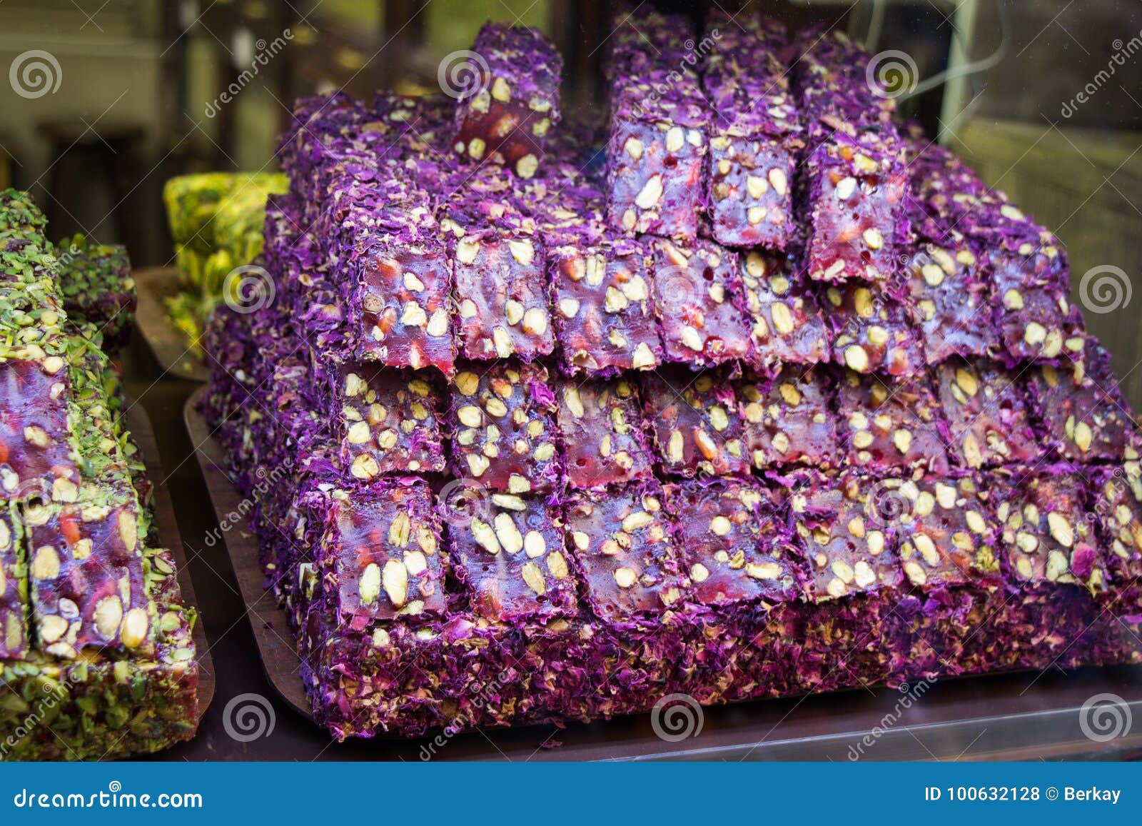 Lokum Tradicional Do Rahat Do Loukoum Foto de Stock - Imagem de ...