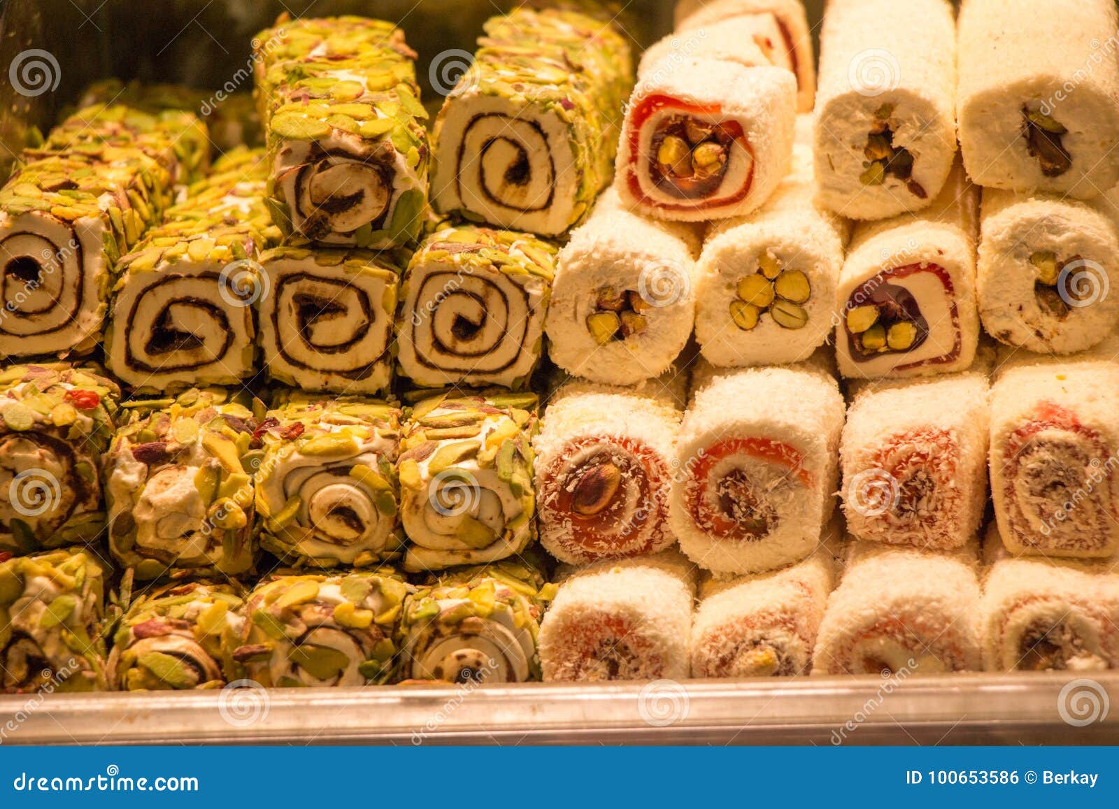 Lokum Tradicional Do Rahat Do Loukoum Foto de Stock - Imagem de ...