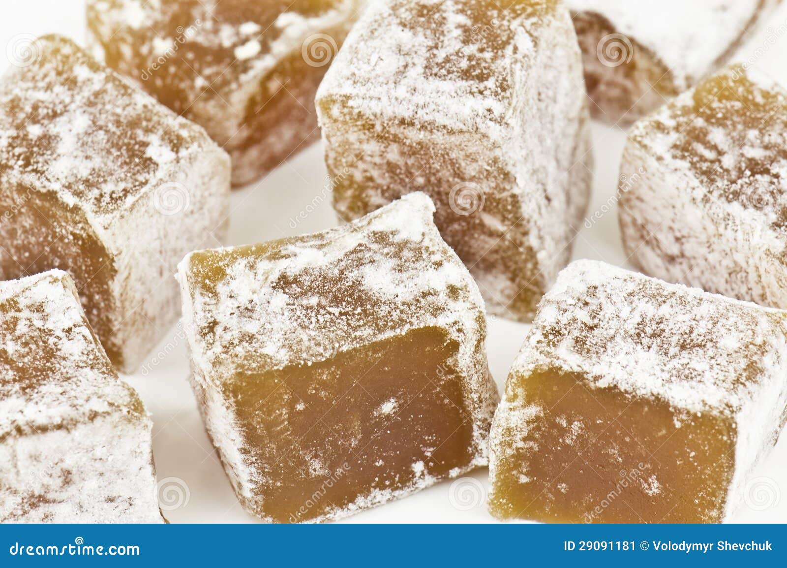 Lokum on white stock image. Image of sugar, drink, cuisine - 29091181