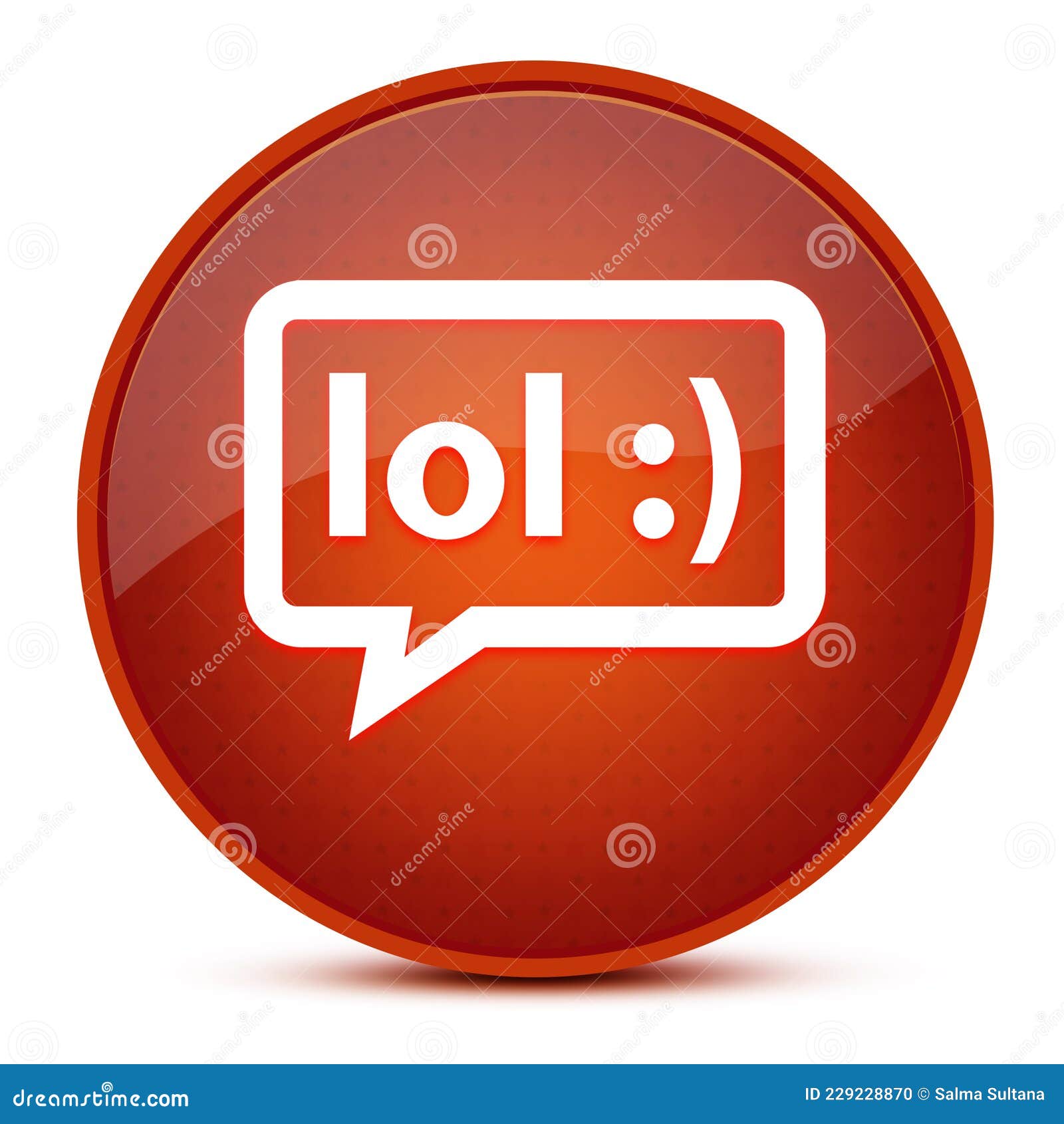 LOL Bubble Aesthetic Glossy Brown Round Button Abstract Stock ...