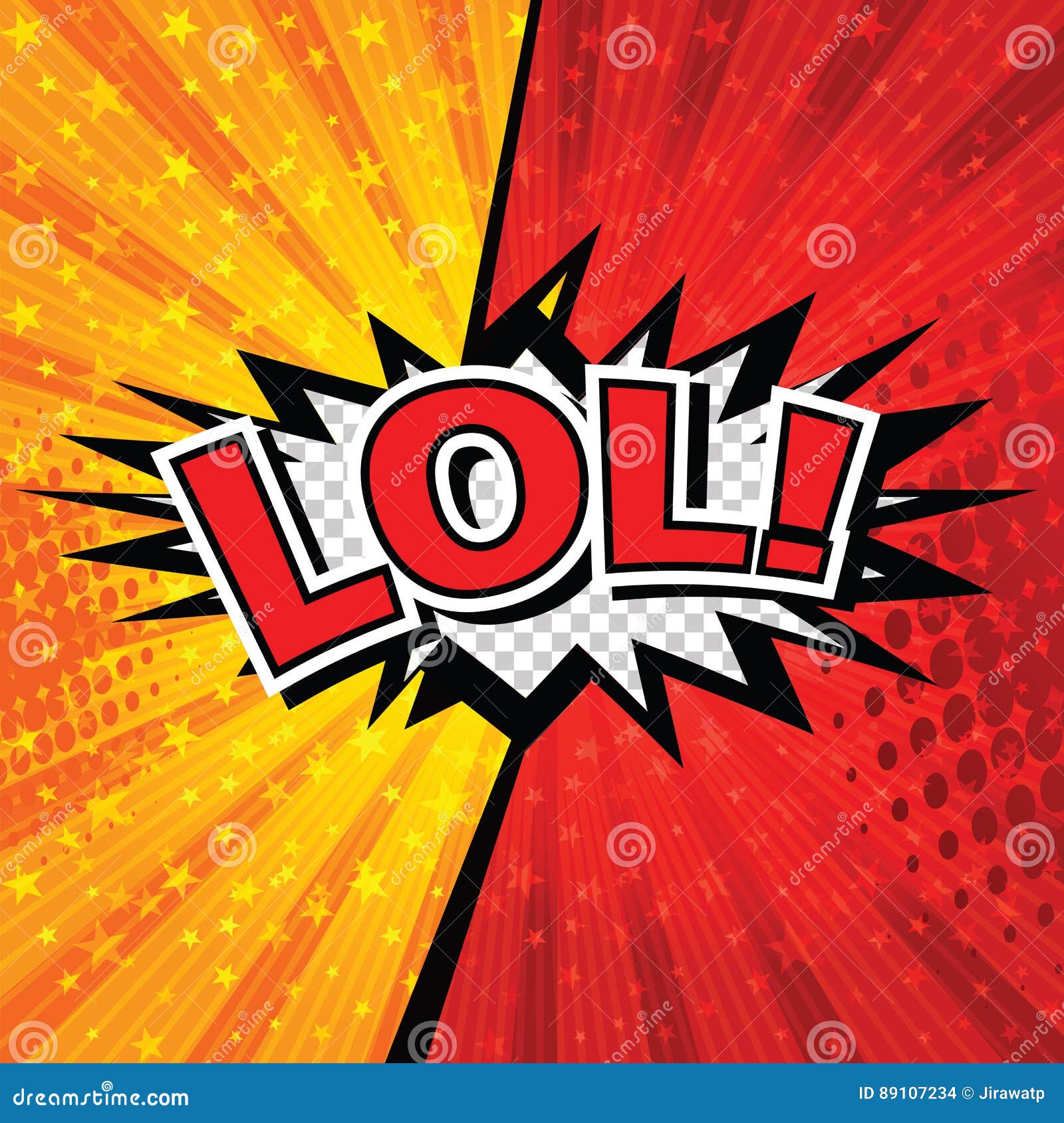 LoL! Comic Speech Bubble, Cartoon Stock Vector - Illustration of fight ...