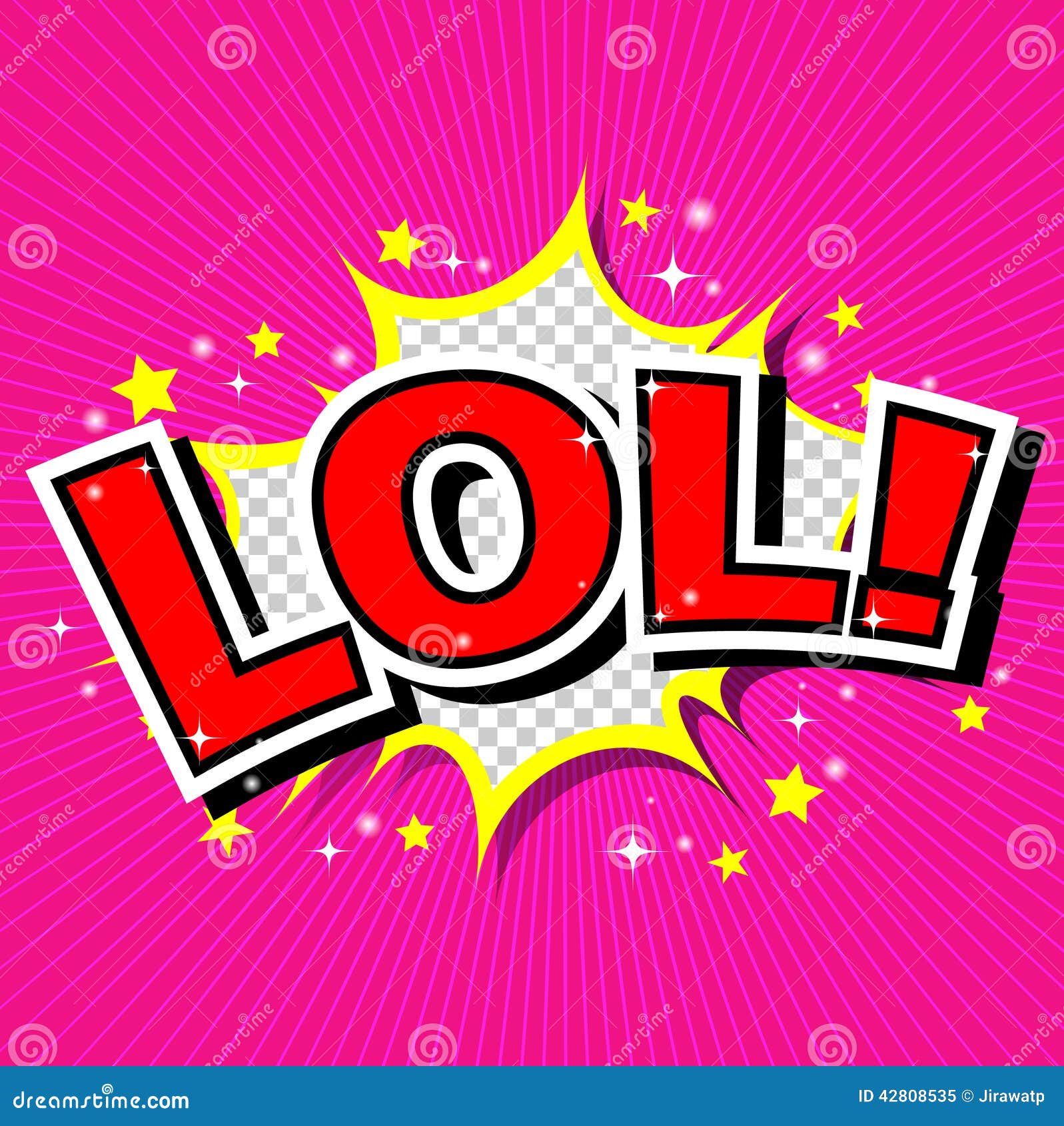LoL! Comic Speech Bubble, Cartoon Stock Vector - Illustration of ...