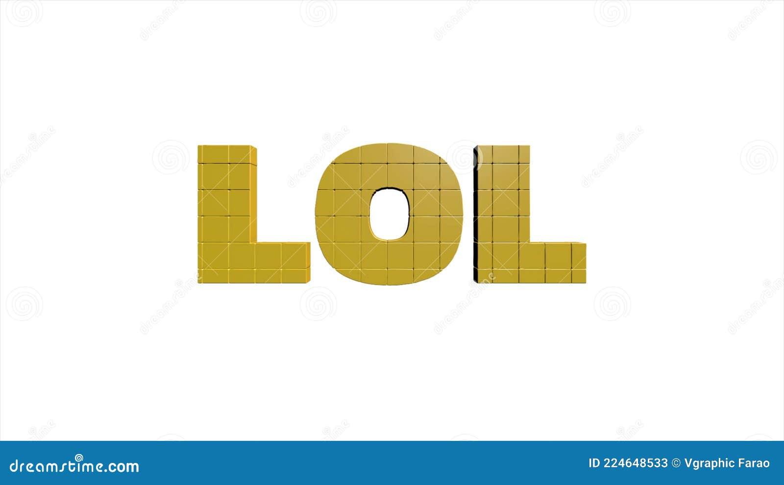 Lol - Expression Word Text on a White Background Stock Illustration ...