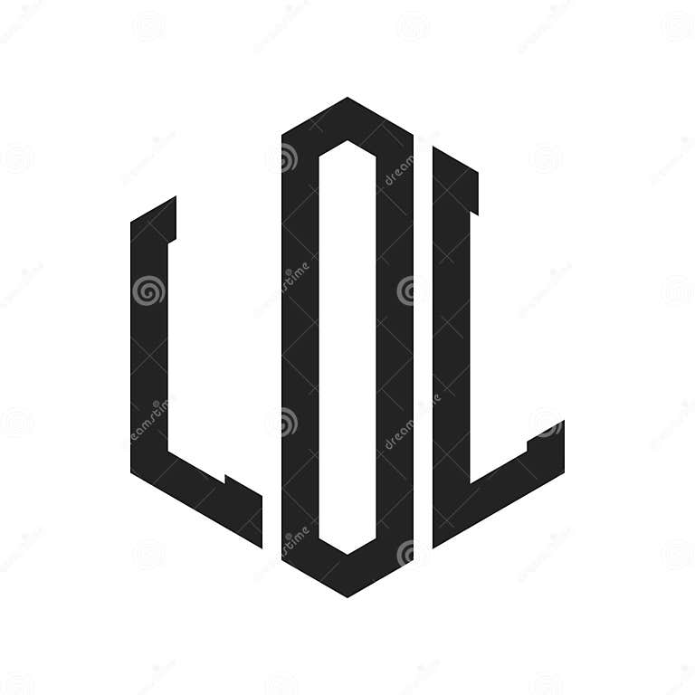 LOL Logo Design. Initial Letter LOL Monogram Logo Using Hexagon Shape ...