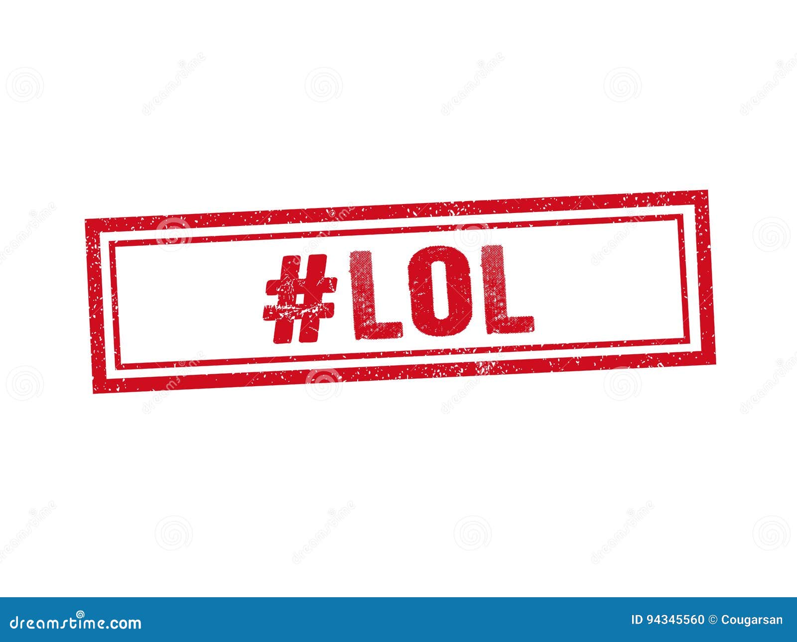 LOL Red Stamp Seal Text Message on White Background Stock Vector ...