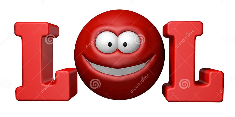 Lol - símbolo stock de ilustración. Ilustración de texto - 23930378