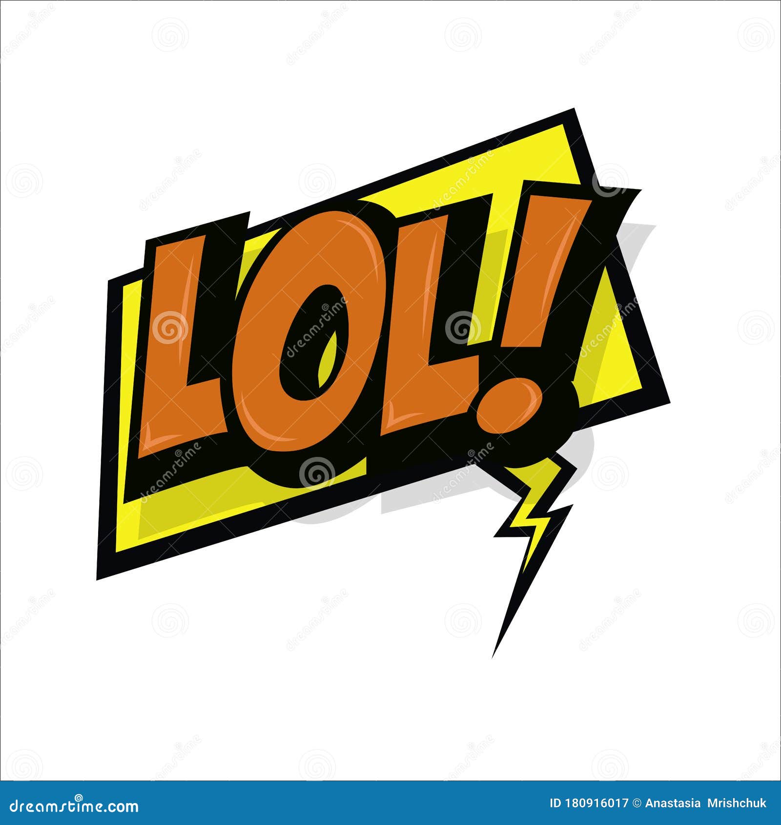"LOL " Sign on White Background. Vector Illustration Stock Illustration ...