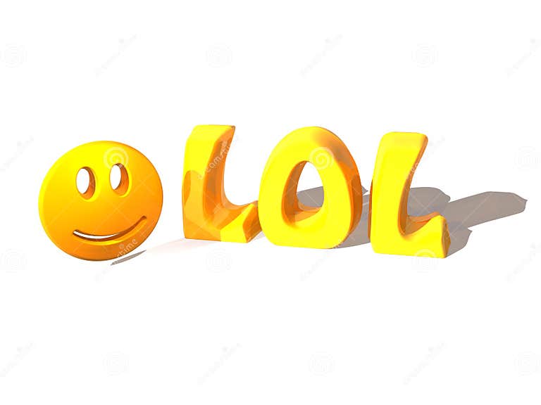 LOL Smiley stock illustration. Illustration of abbreviation - 13593705
