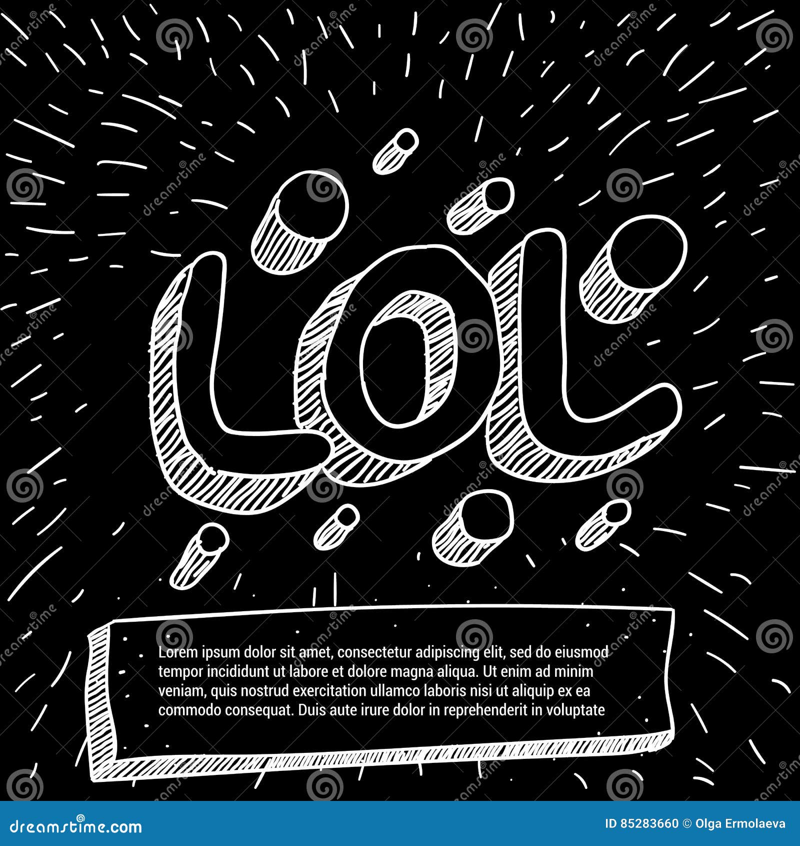 Lol! Vector Poster Template. Stock Vector - Illustration of boom ...
