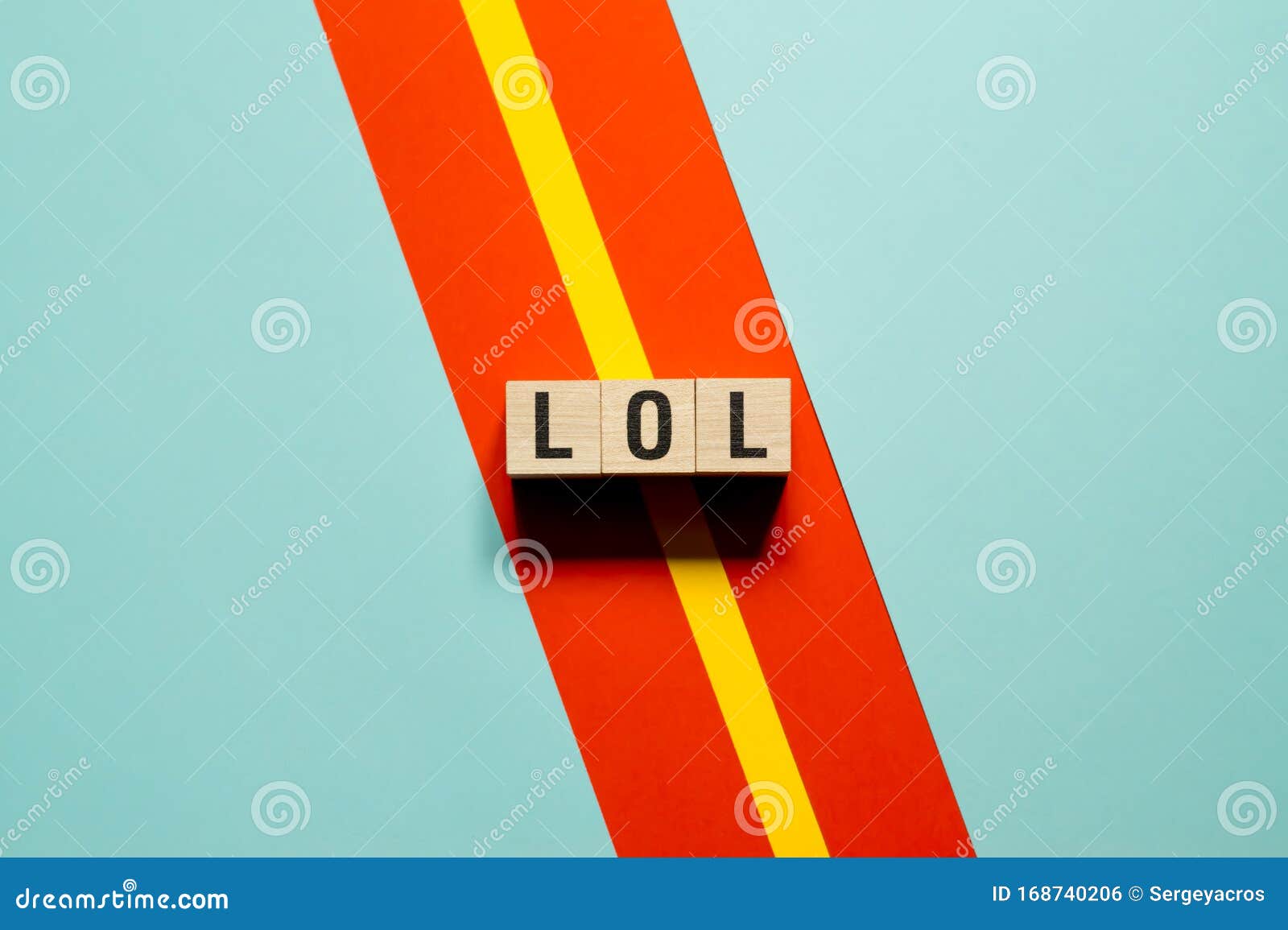 Lol word concept on cubes stock photo. Image of message - 168740206