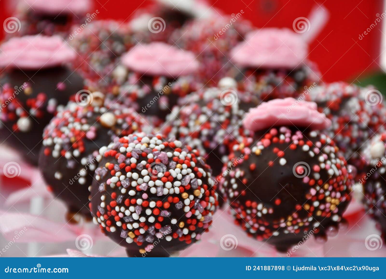Lolipops in colours stock photo. Image of meal, fruit - 241887898