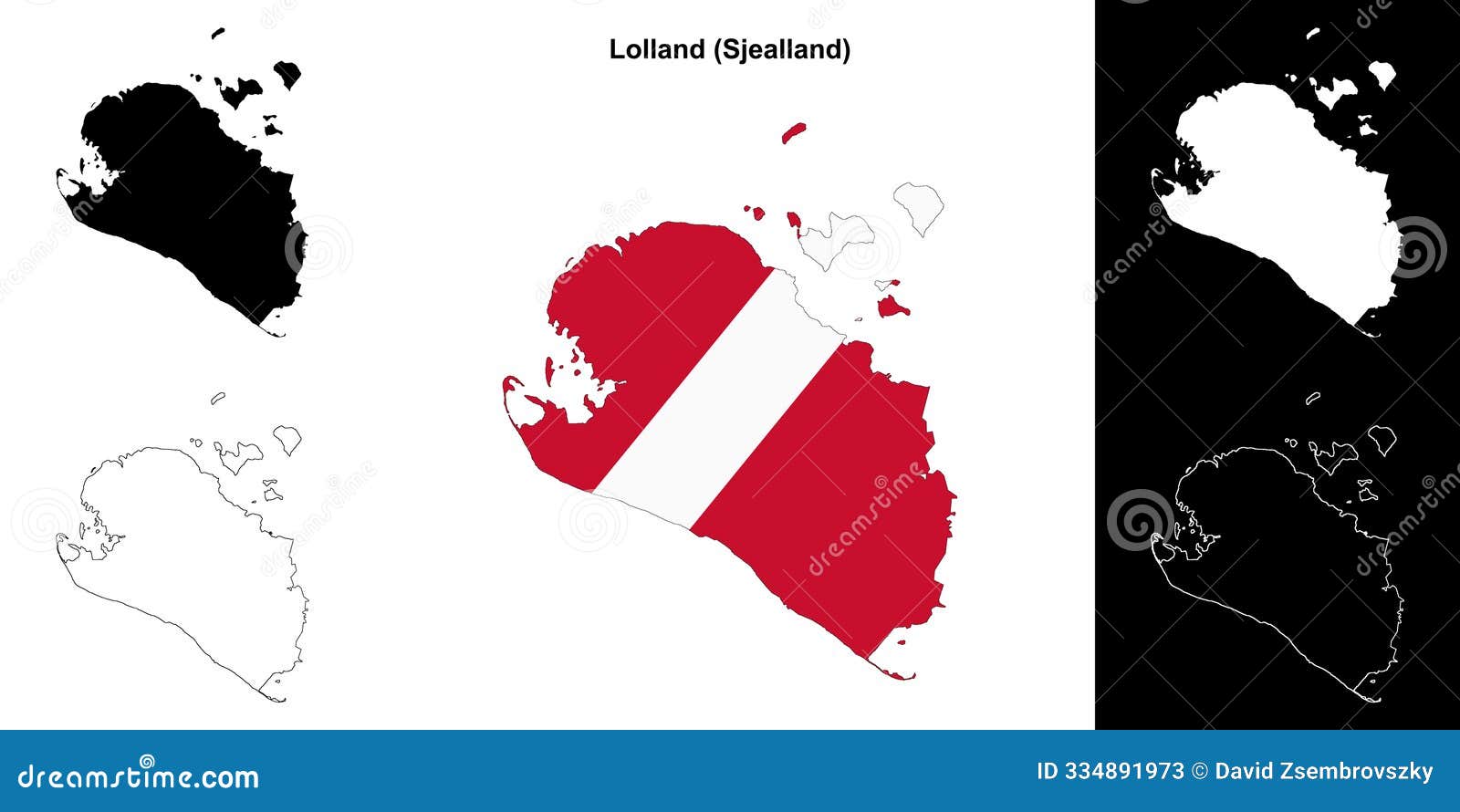 Lolland Outline Map Royalty-Free Stock Photography | CartoonDealer.com ...