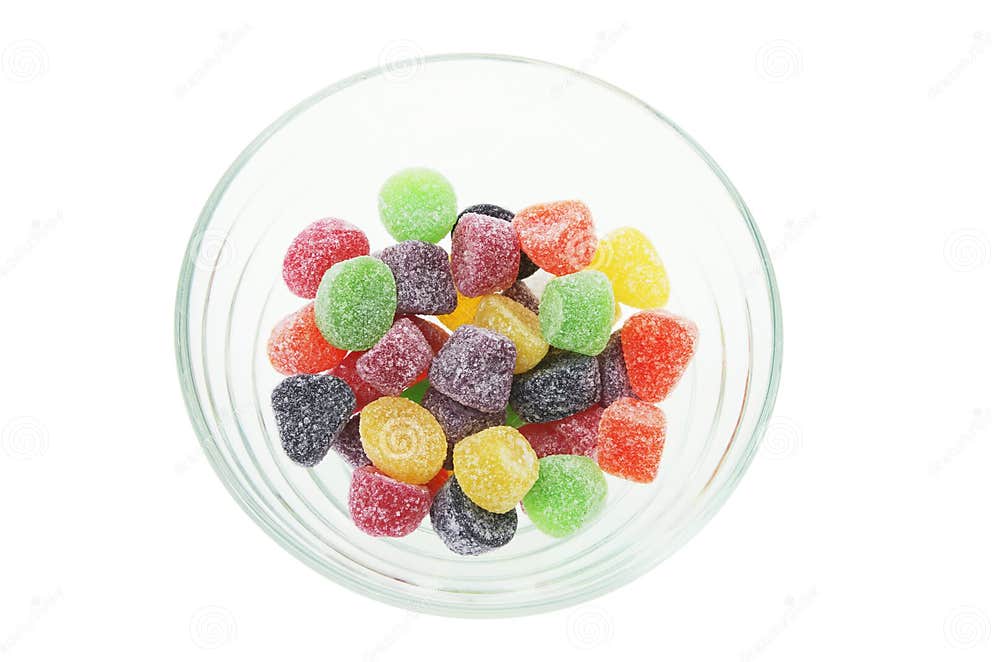 Lollies in Glass Bowl stock photo. Image of container - 6155498