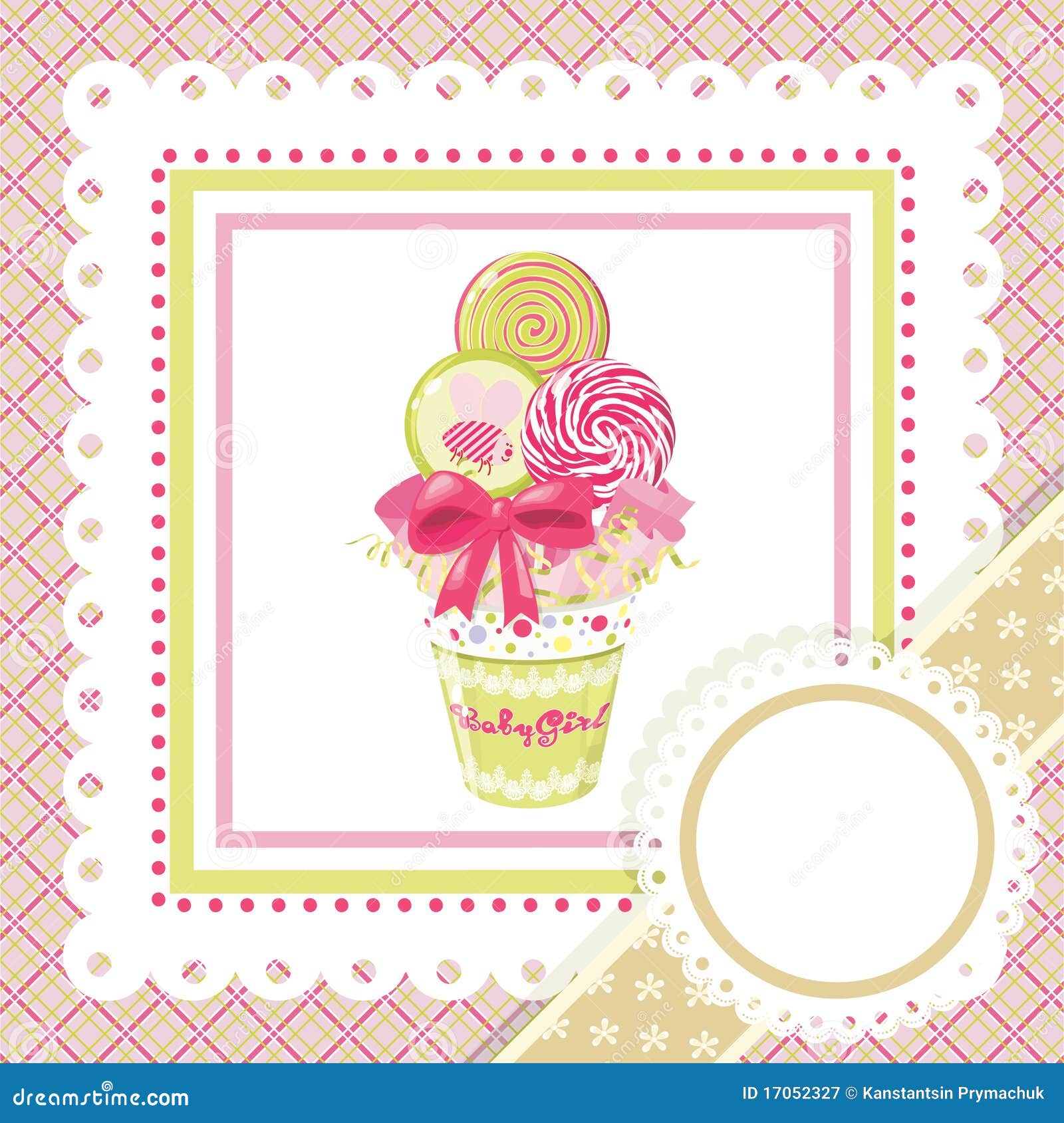 Lollipop bouquet on frame stock vector. Illustration of bright - 17052327