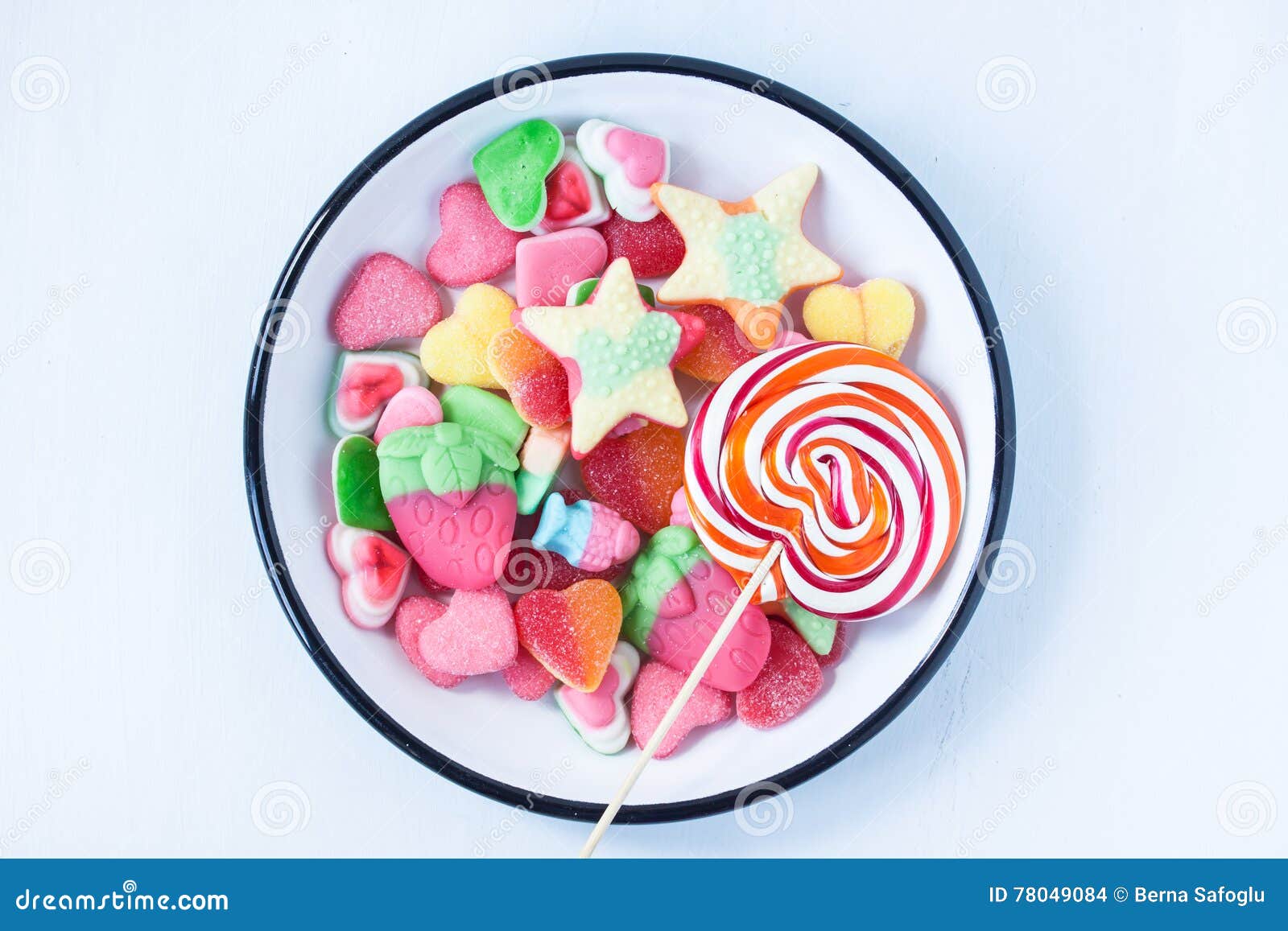 Candies On A Plate Stock Image | CartoonDealer.com #213663139