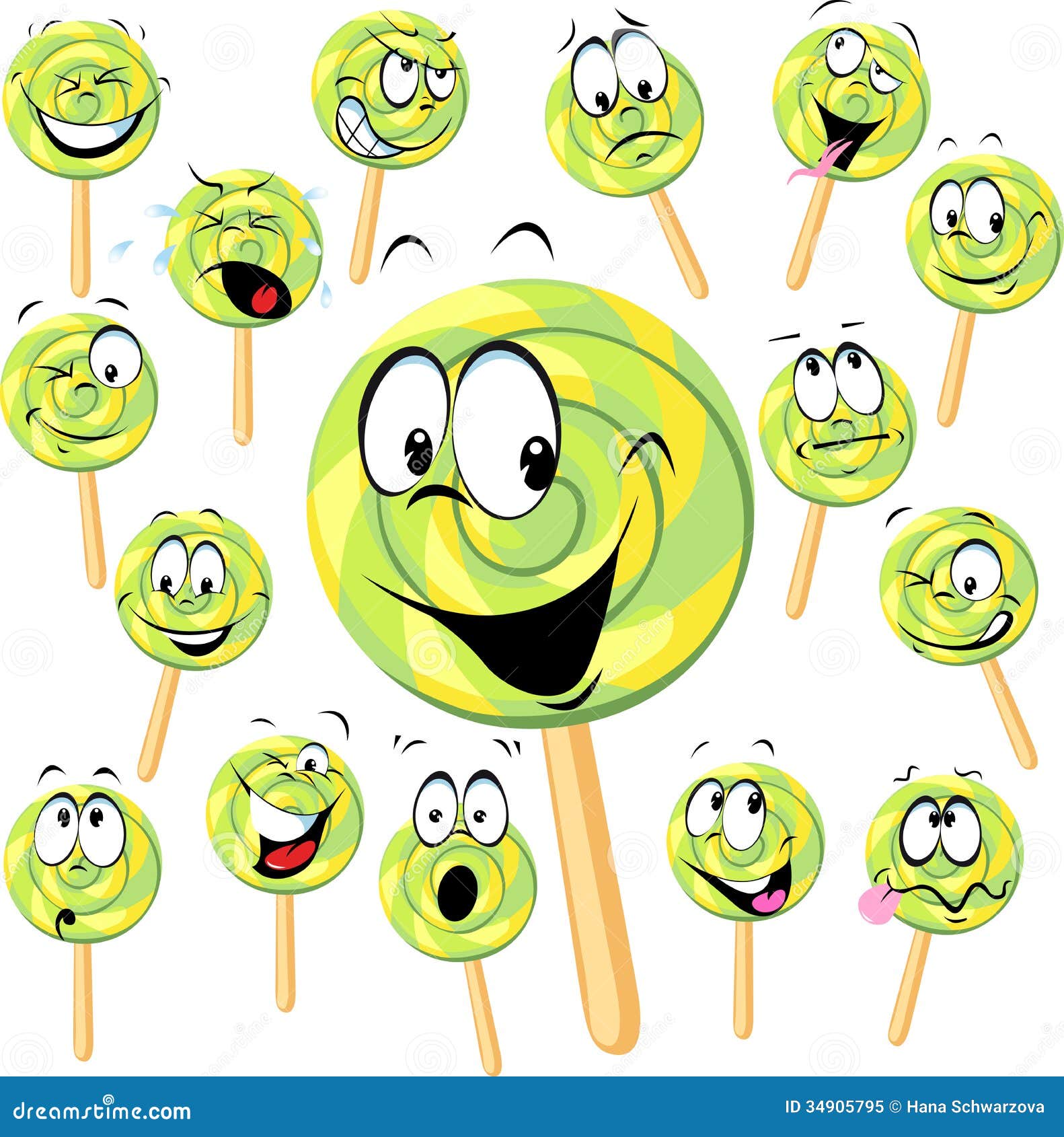Lollipop cartoon stock vector. Illustration of cute, good - 34905795