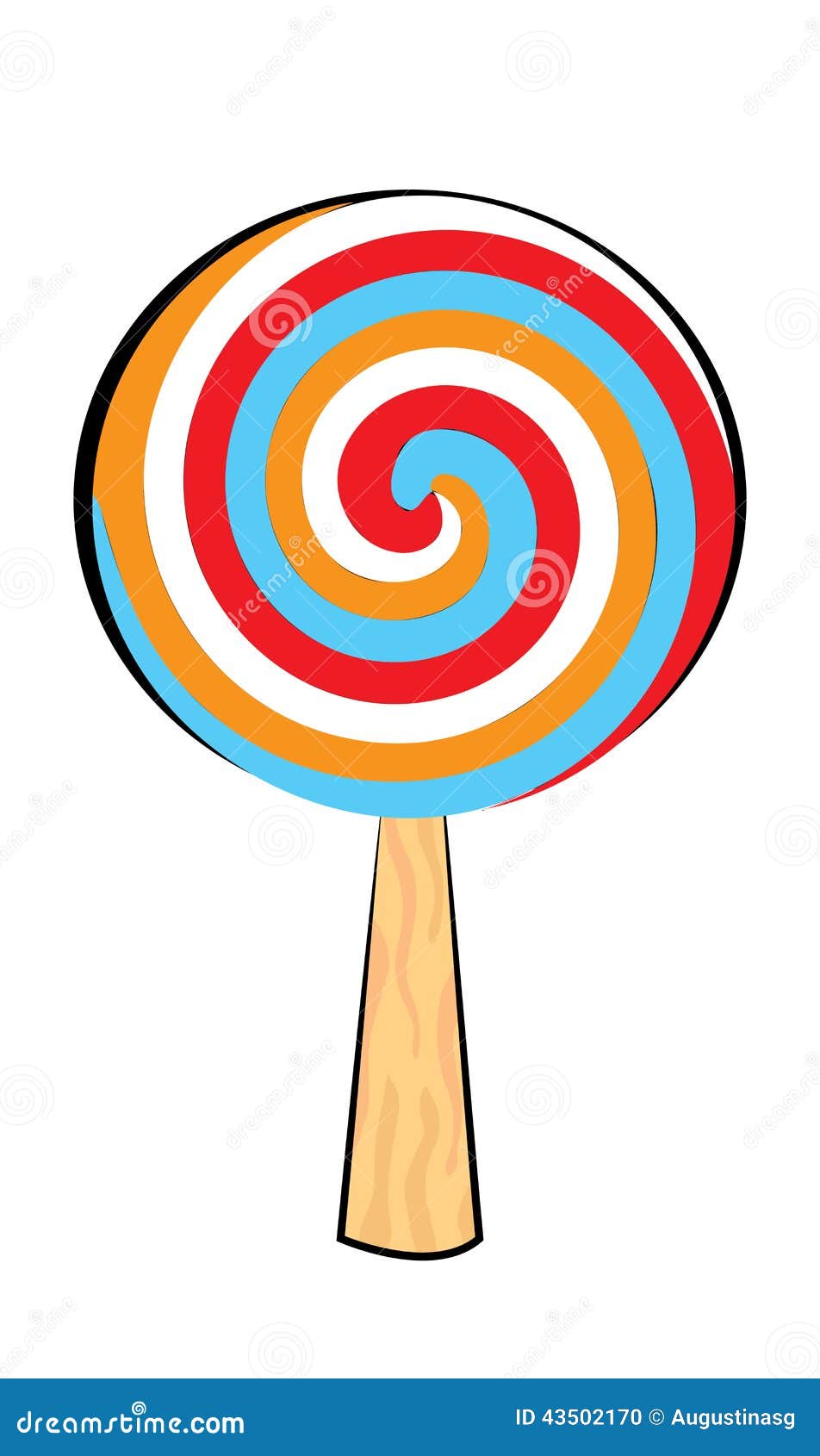 Lollipop cartoon stock illustration. Illustration of candy - 43502170