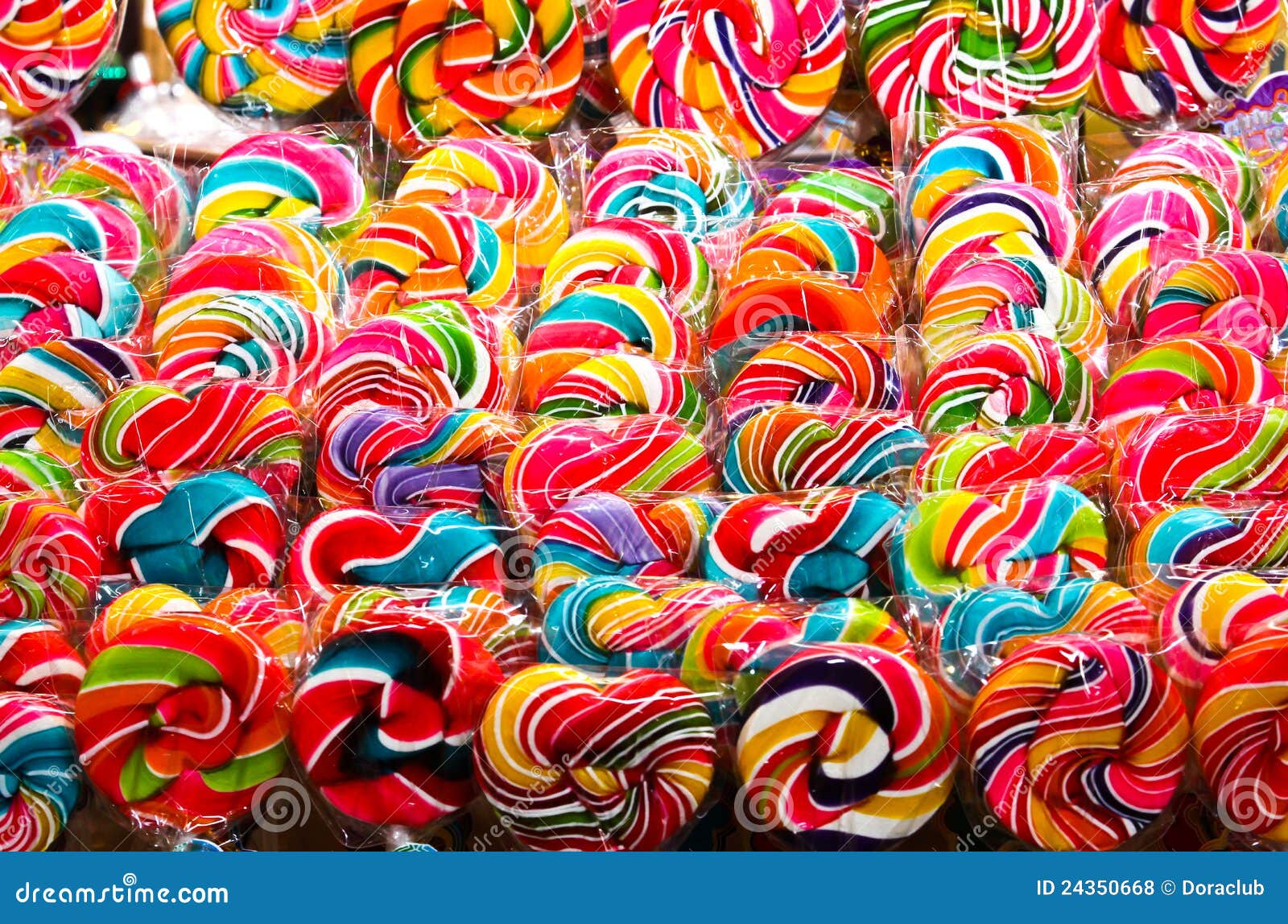 Lollipop doce colorido foto de stock. Imagem de alimento - 24350668