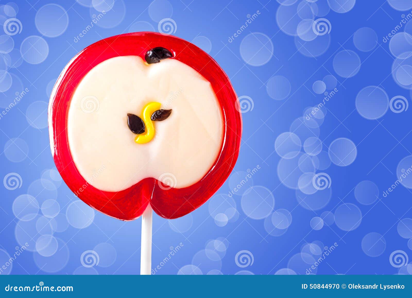 Lollipop in the Form of an Apple Stock Photo - Image of taste, colorful ...