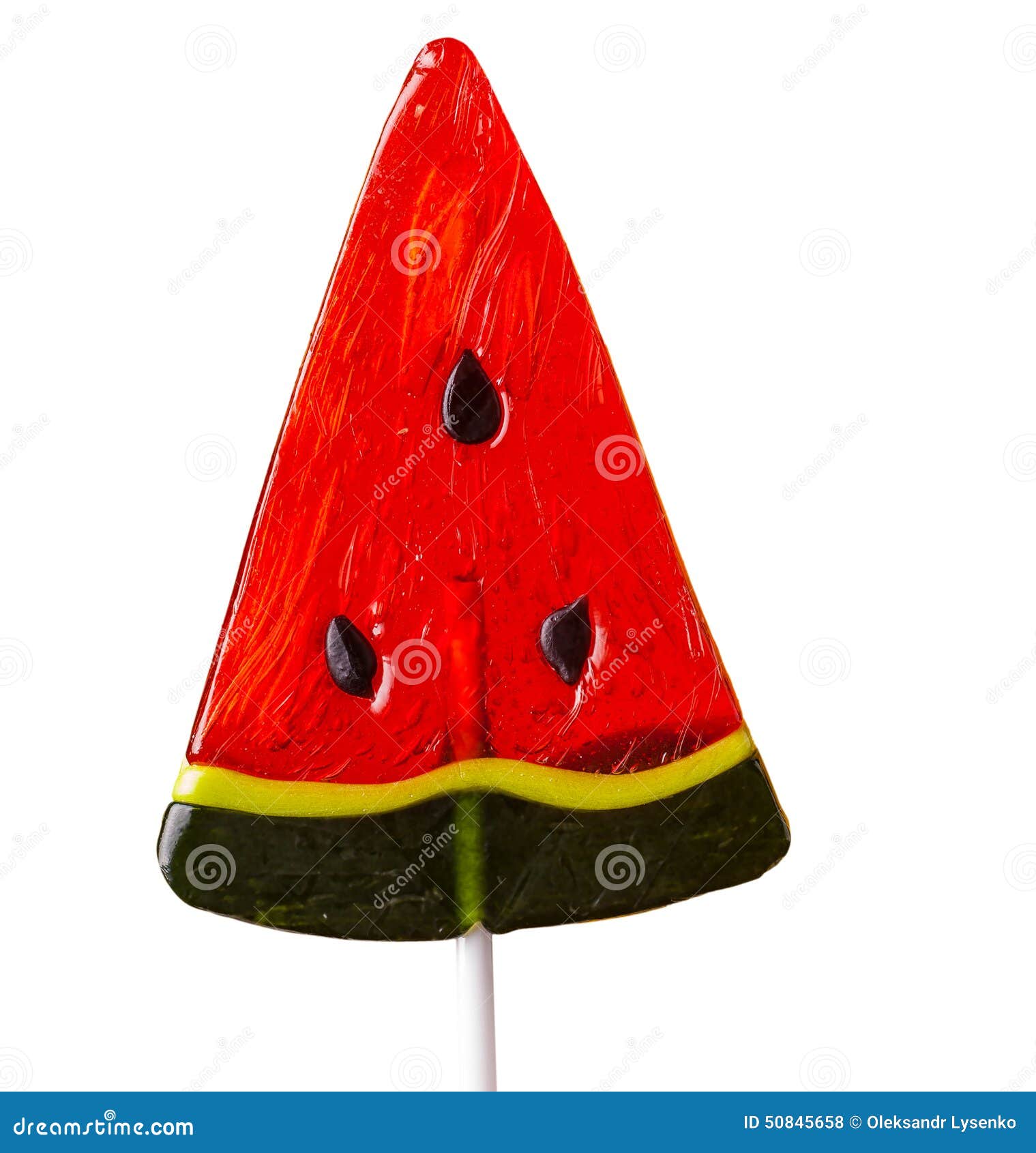 Lollipop in the Form of a Watermelon Stock Photo - Image of childhood ...