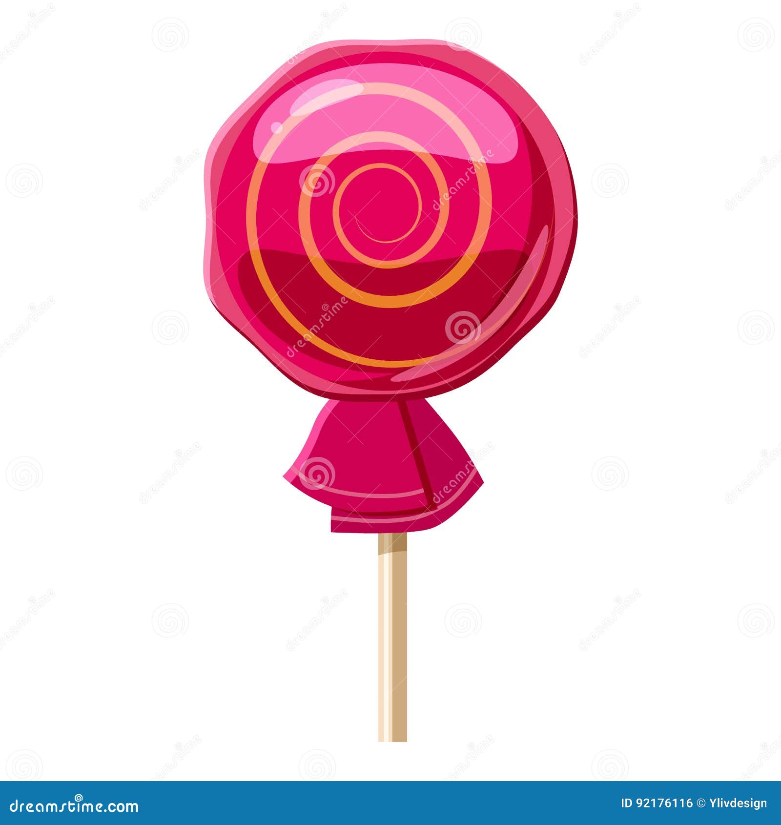Lollipop Icon, Cartoon Style Stock Vector - Illustration of decoration ...
